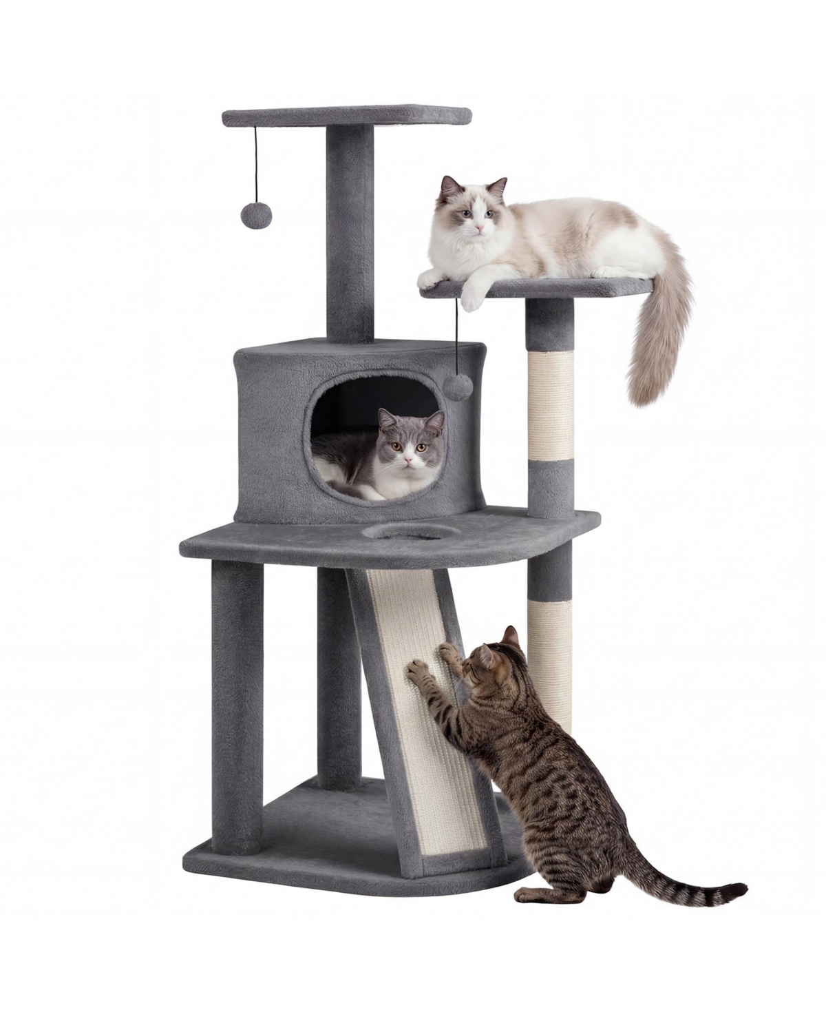 Click here for Gymax Cat Tree Multi-Level Cat Tower With Top Perc... prices