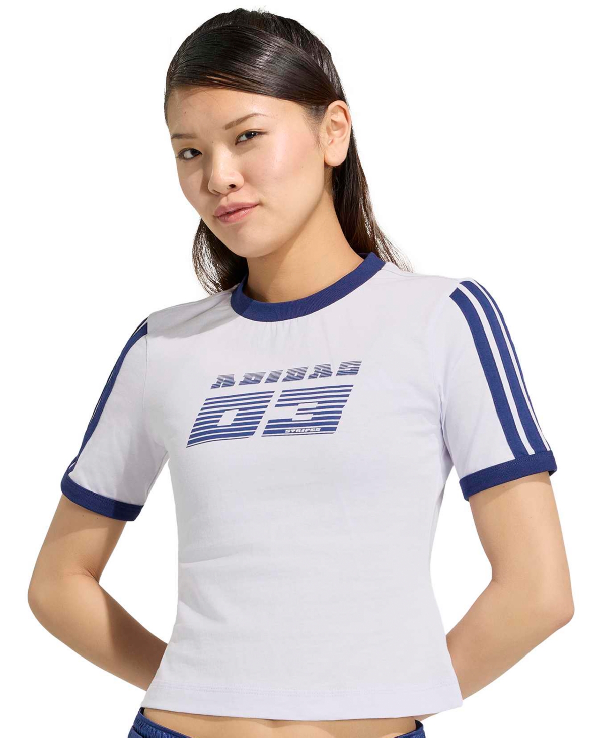 Click here for adidas Womens Seasonal Essentials Racing T-Shirt -... prices