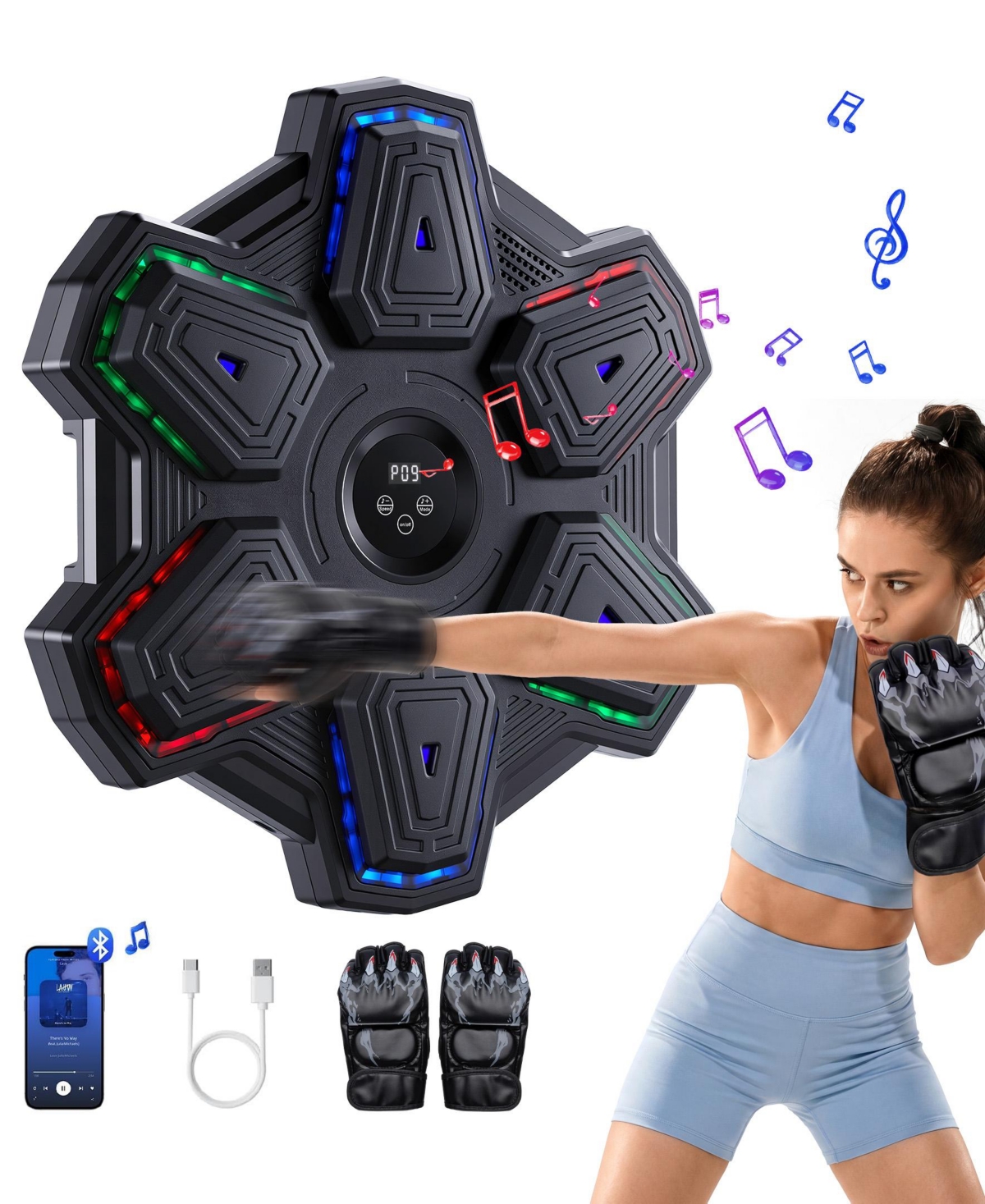 Click here for Sugift Music Boxing Machine  Bluetooth and Led  Wa... prices