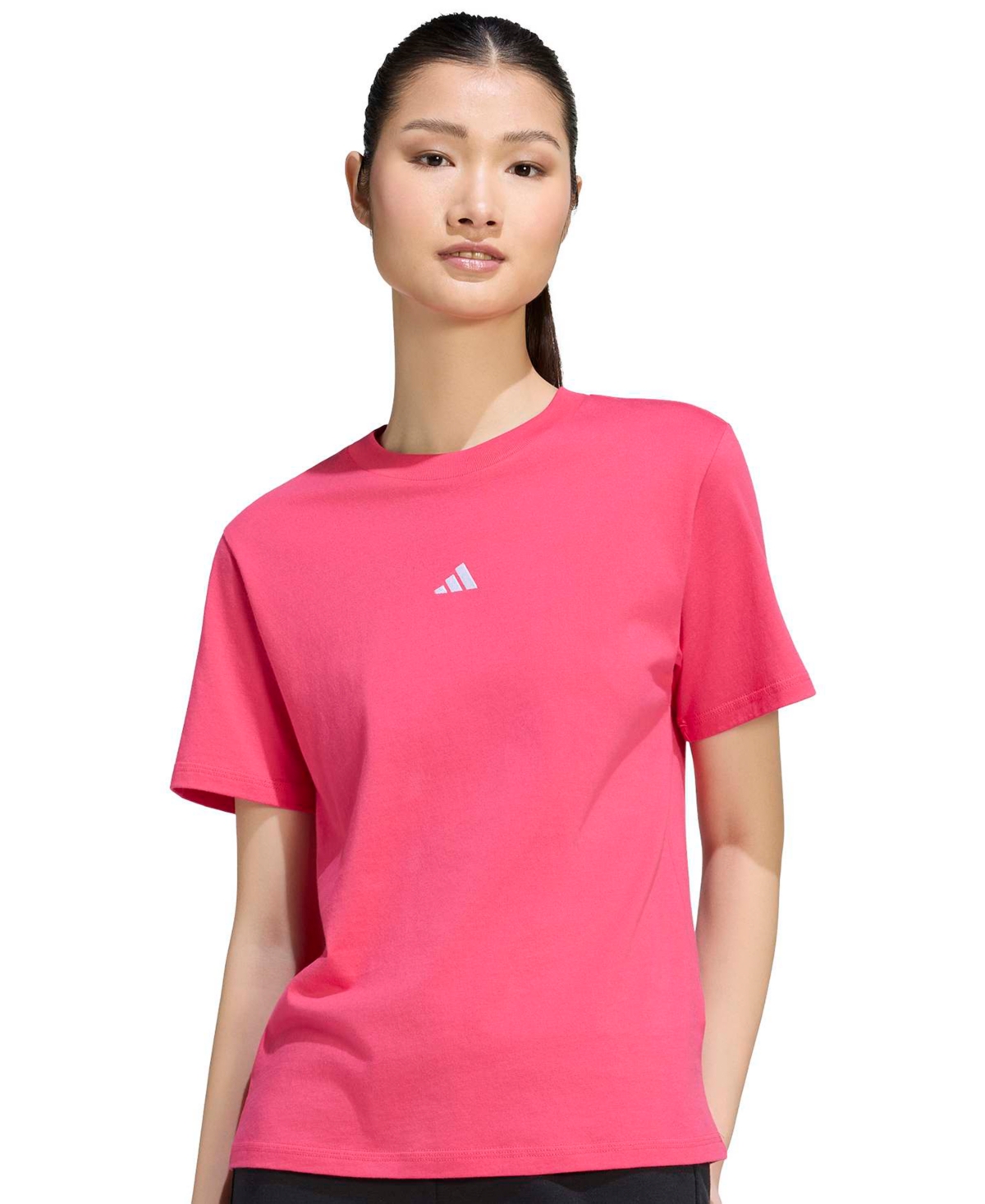 Click here for adidas Womens Short-Sleeve Cotton Crewneck Logo T-... prices