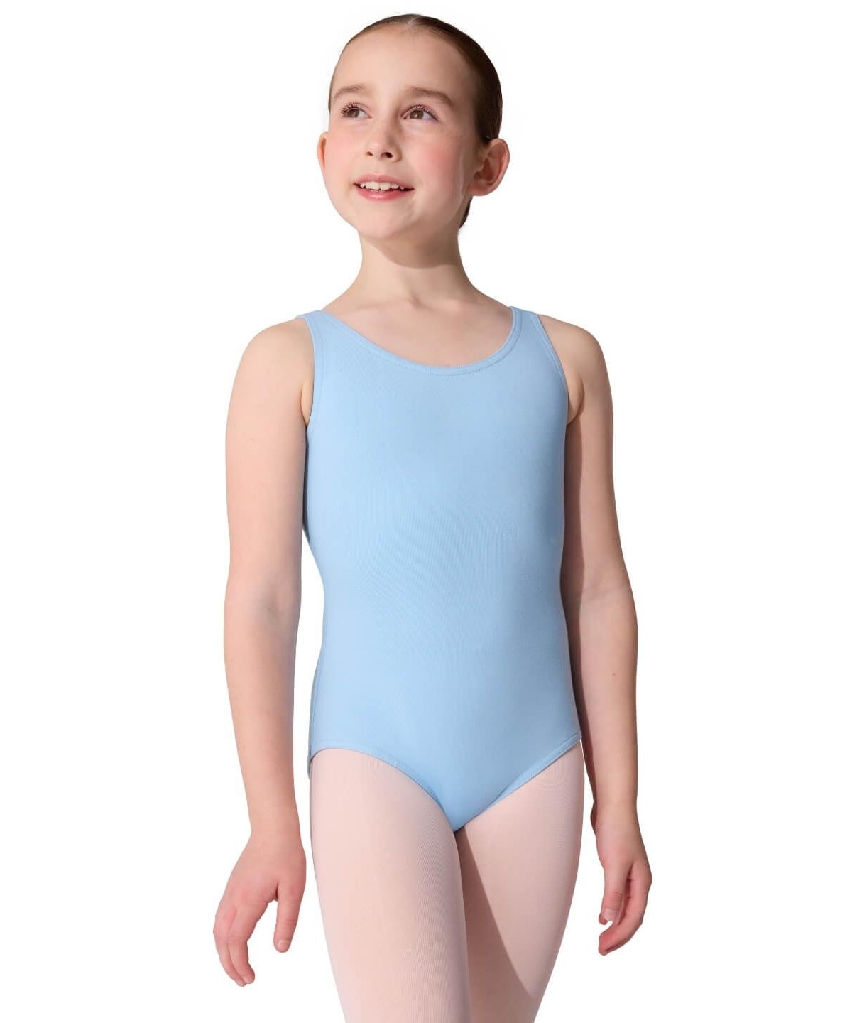 Click here for Capezio Girls High-Neck Tank Leotard - Light blue prices