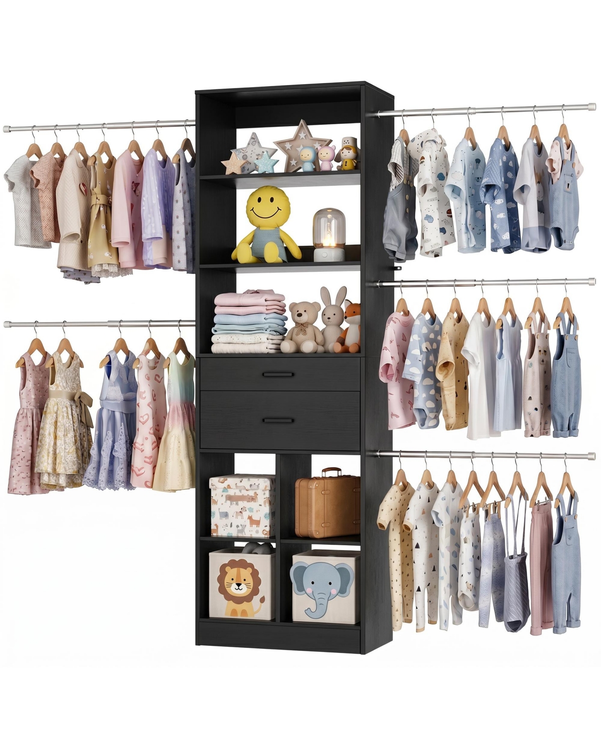 Click here for Aheaplus Small Closet Organizer with Drawers and H... prices