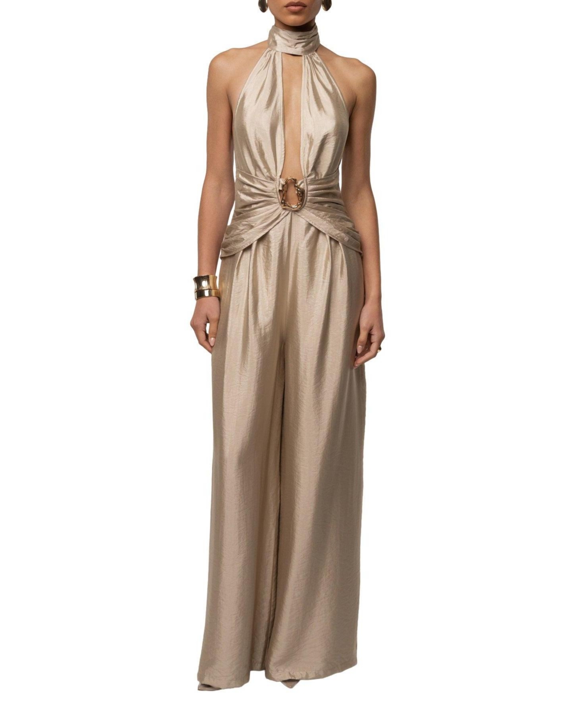 Click here for Jluxlabel Womens Accent Jumpsuit - Gold prices