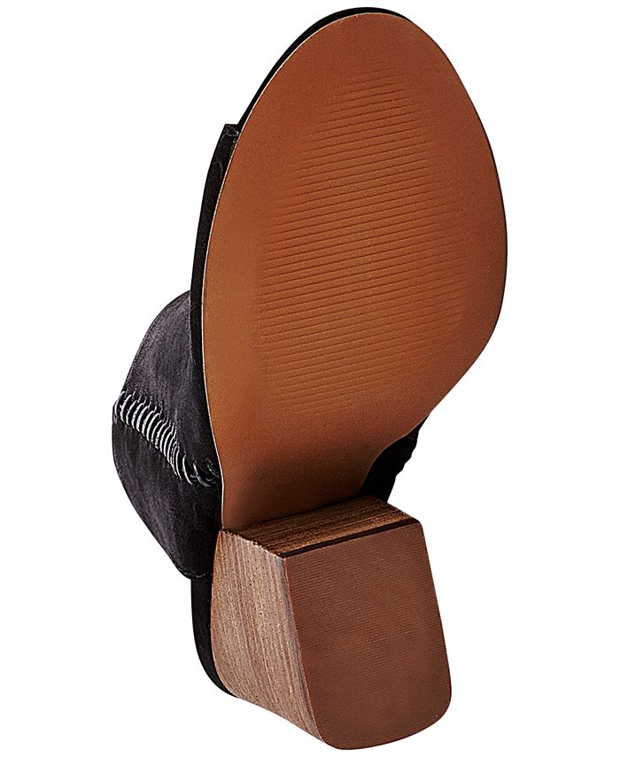 Steve Madden Womens Mingle Peep Toe Block Heel Booties Macys