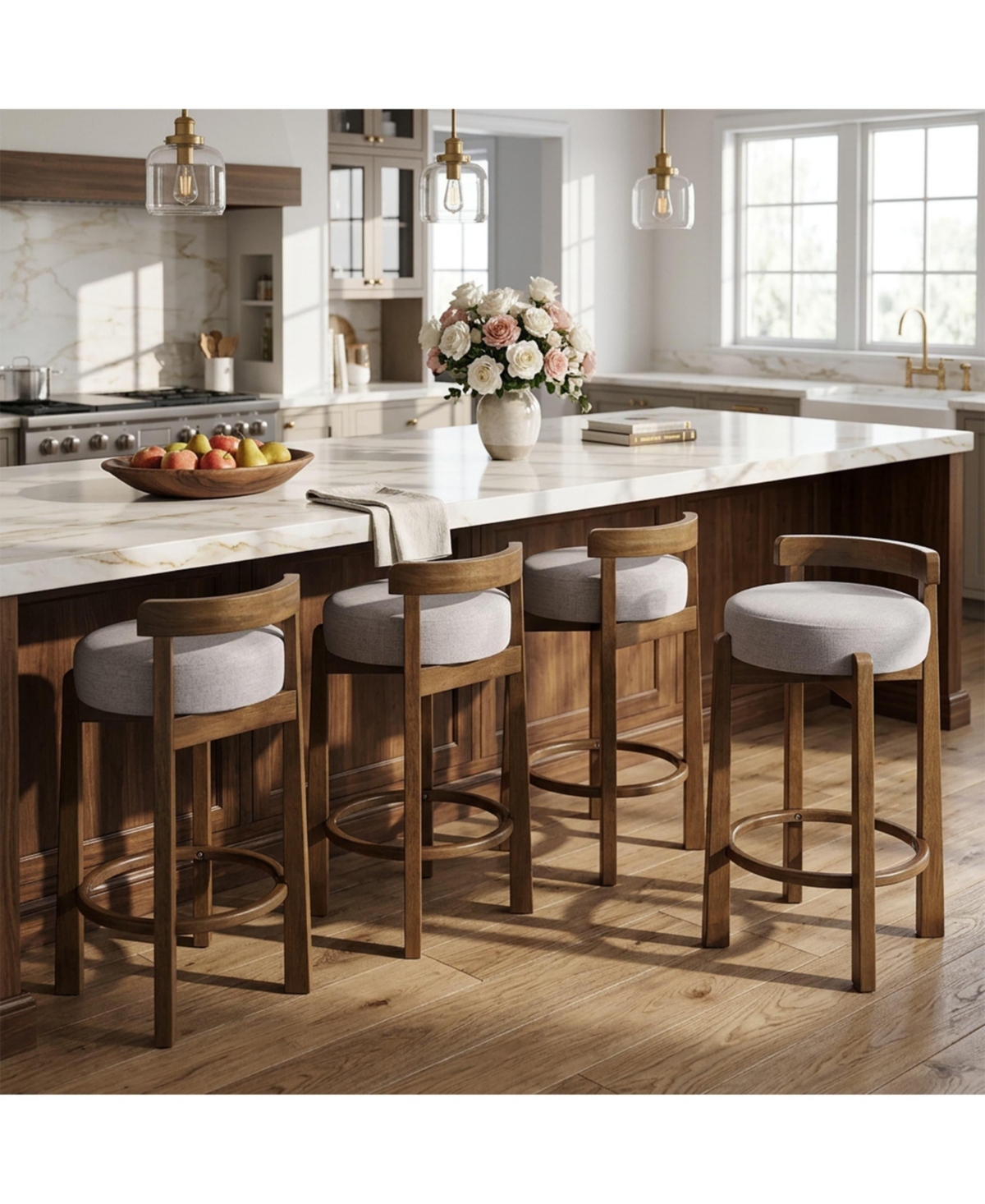 Click here for Maison Boucle Modern Counter-Height Bar Stools Set... prices