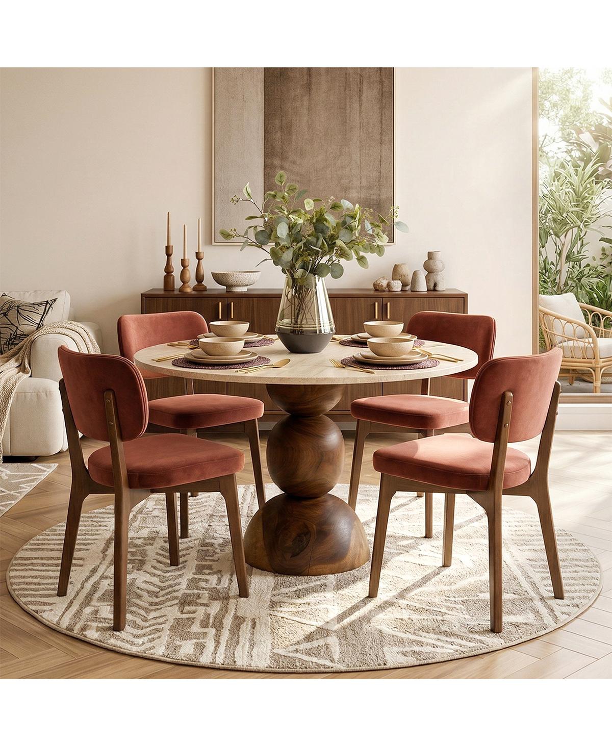 Click here for Maison Boucle Mid-Century Modern Dining Chairs Set... prices
