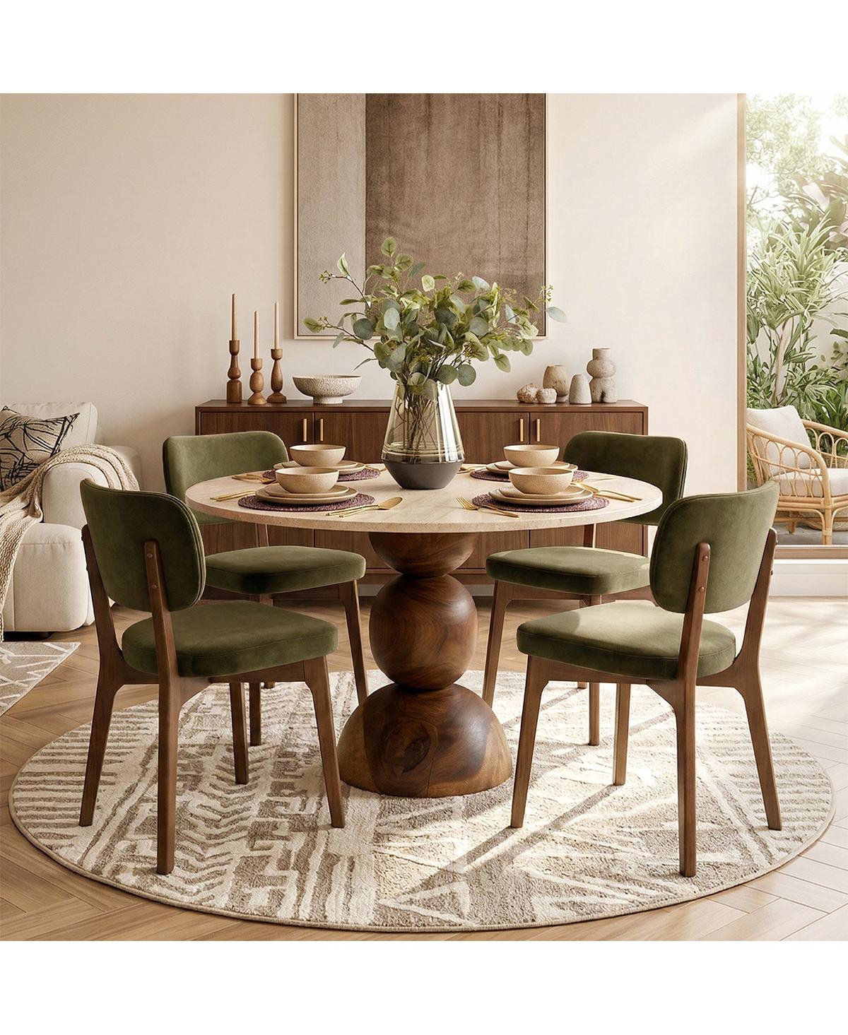Click here for Maison Boucle Mid-Century Modern Dining Chairs Set... prices