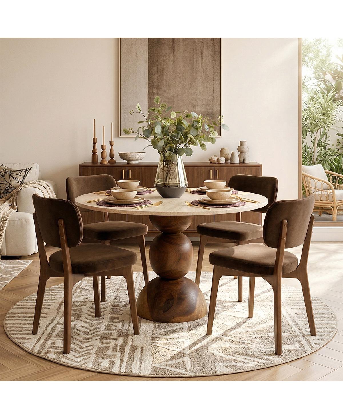 Click here for Maison Boucle Mid-Century Modern Dining Chairs Set... prices