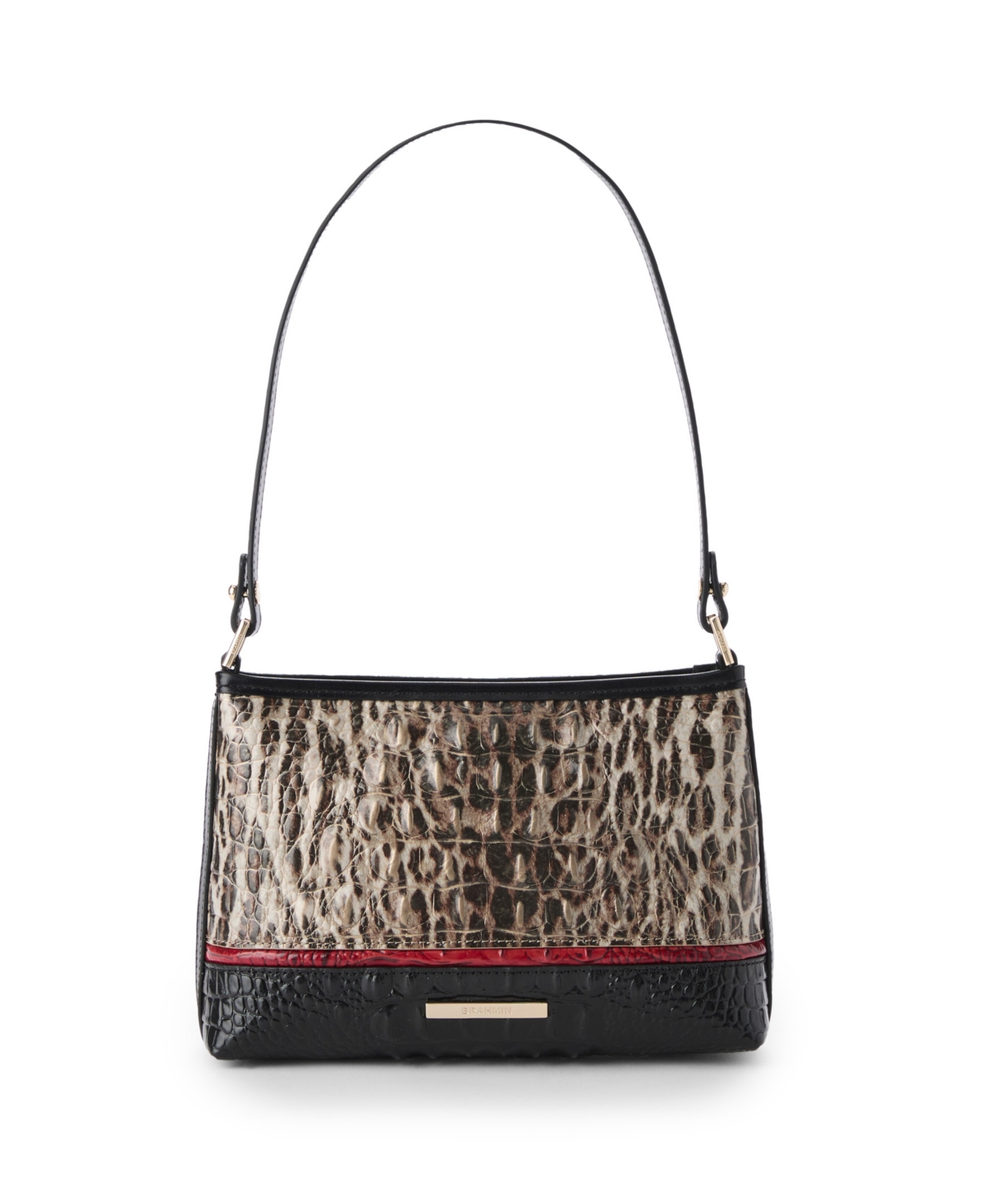 Click here for Brahmin Lorelei Calgary Leather Ocelot Small Shoul... prices