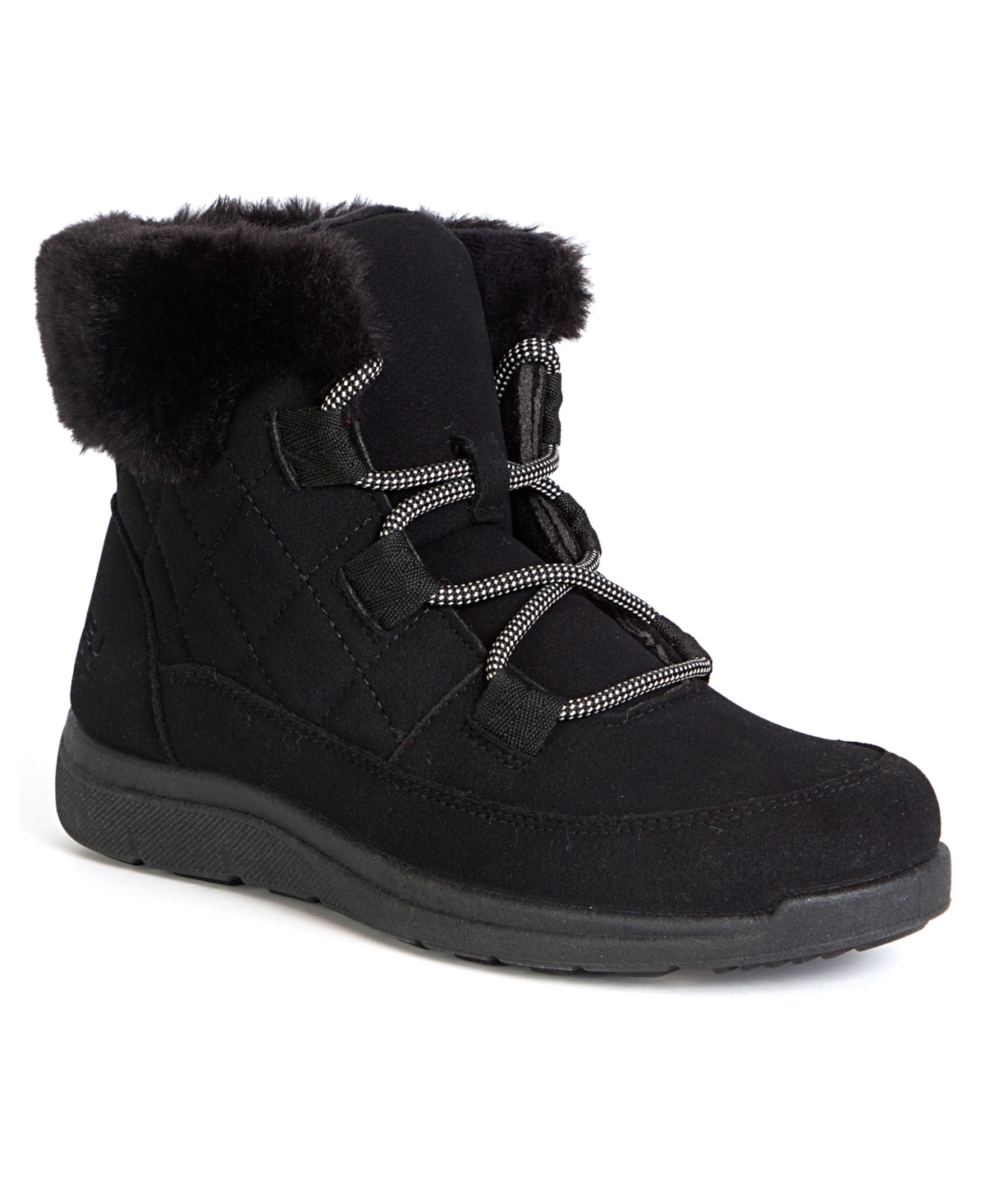 Click here for Jbu Womens Noelle Casual Lace-Up Boots - Black prices