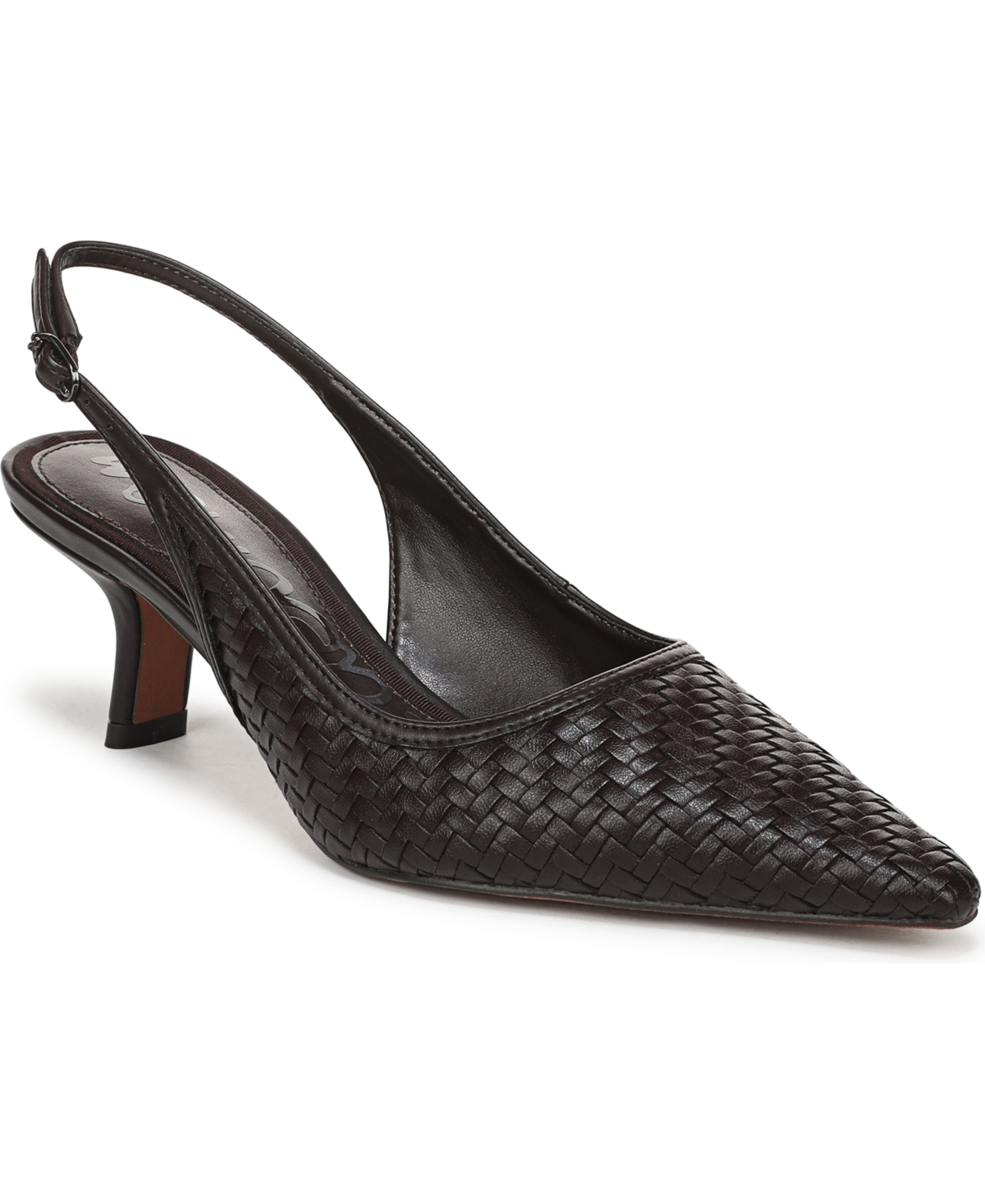 Click here for Sam Edelman Womens Bianka Slingback Kitten-Heel Pu... prices