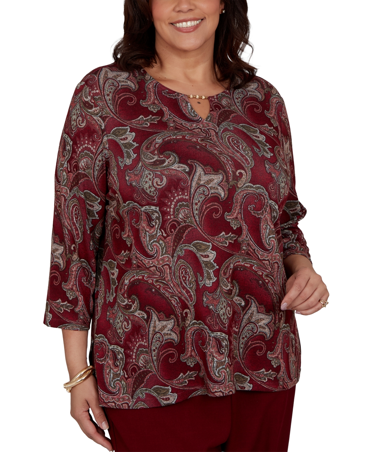 Click here for Alfred Dunner Plus Size Union Square Paisley Scrol... prices