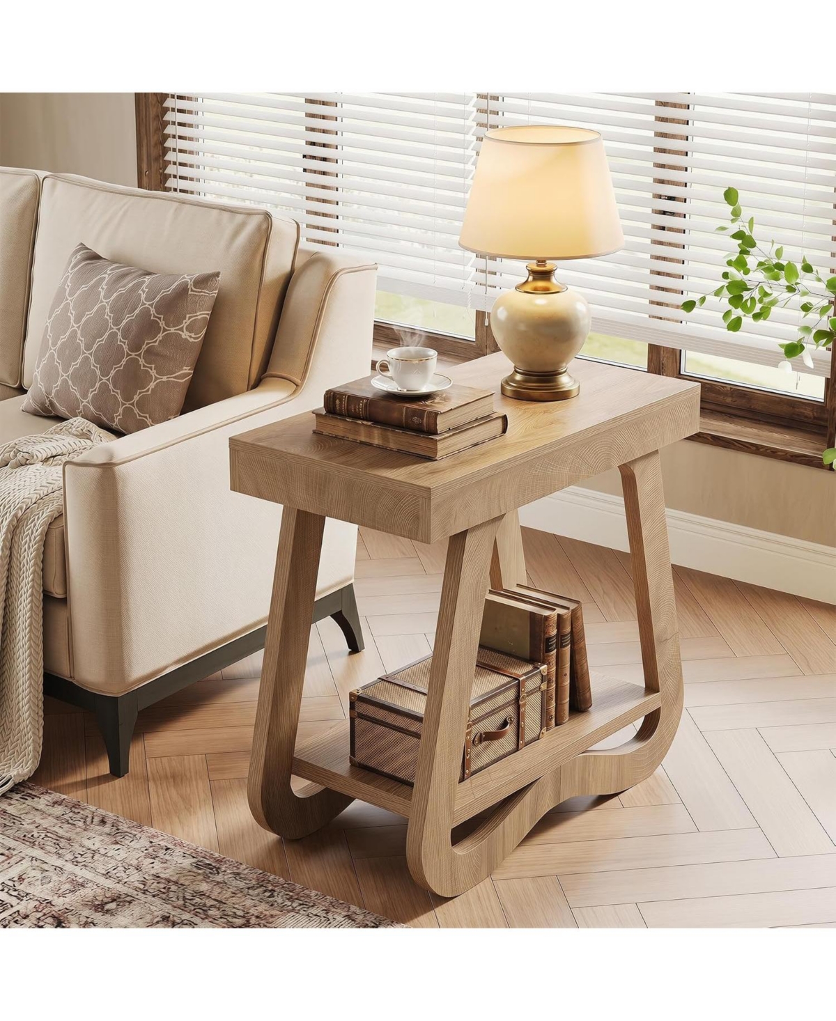 Click here for Tribesigns 2-Tier Side Table  Narrow End Table for... prices