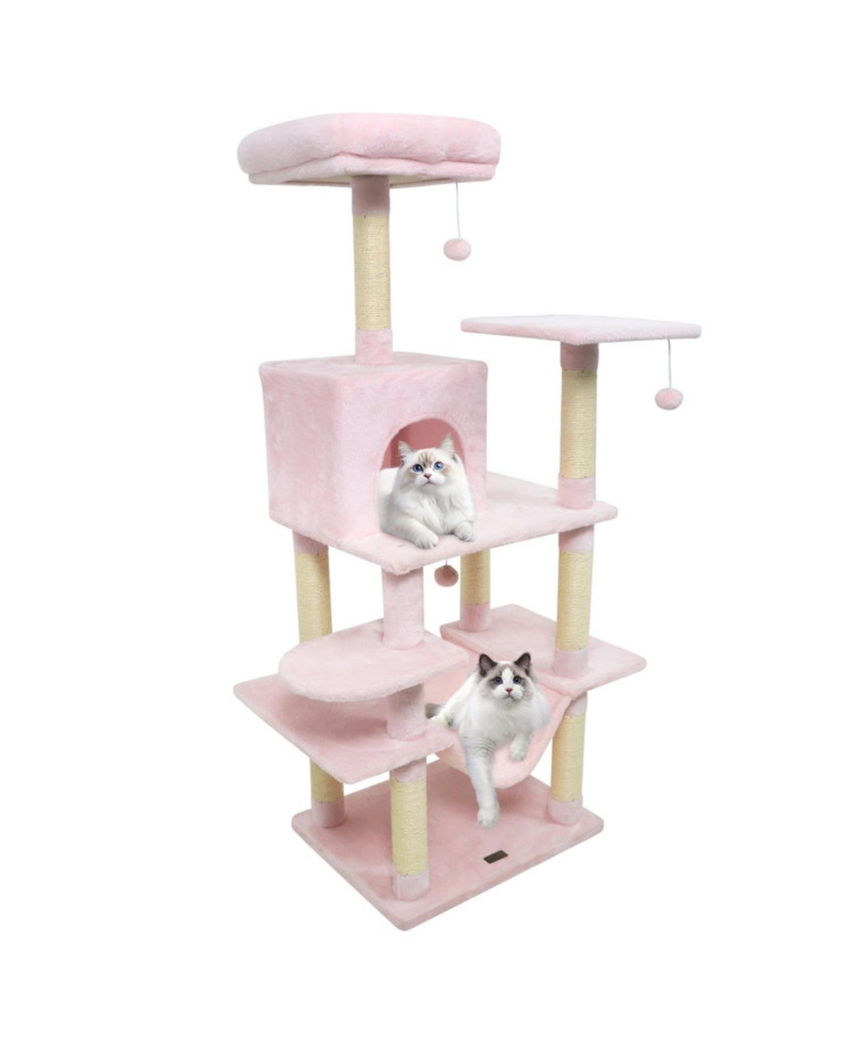 Click here for Hongge 58 Inch Multi-Level Cat Tree with Padded To... prices