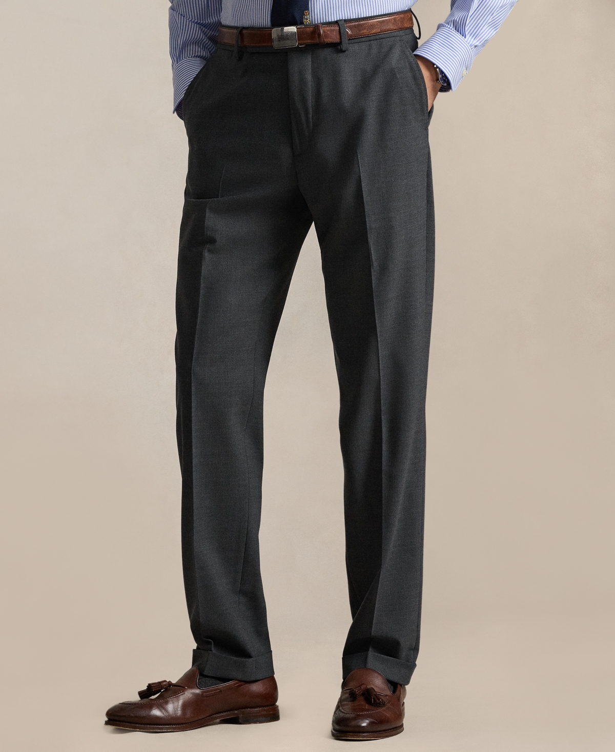 Click here for Polo Ralph Lauren Mens Wool-Blend Suit Pants - Cha... prices