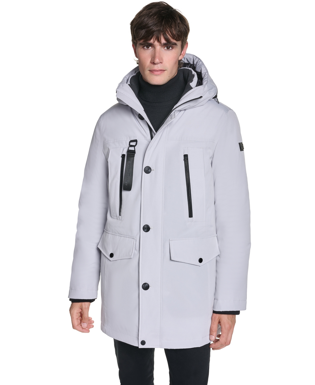 Click here for Karl Lagerfeld Paris Mens Signature Parka Jacket -... prices