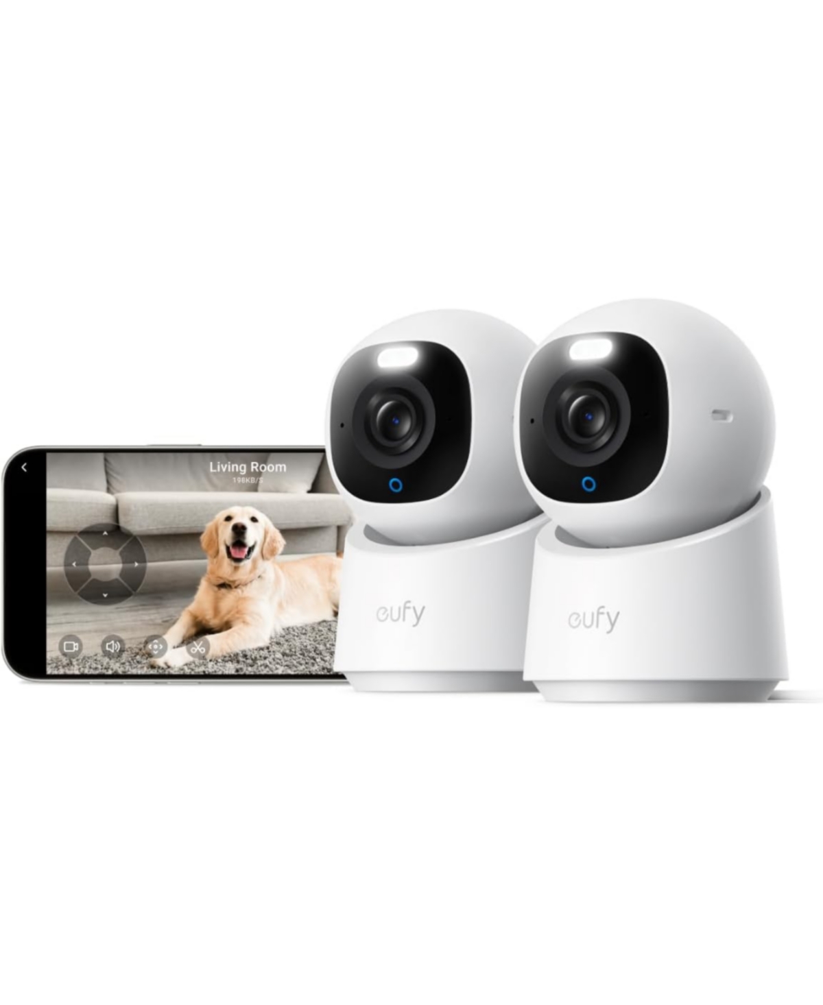 Click here for eufy 4K Indoor Cam E30 2 Pack  360 Coverage Petand... prices