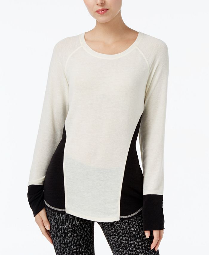 RACHEL Rachel Roy Long-Sleeve Colorblocked Sweater - Macy's