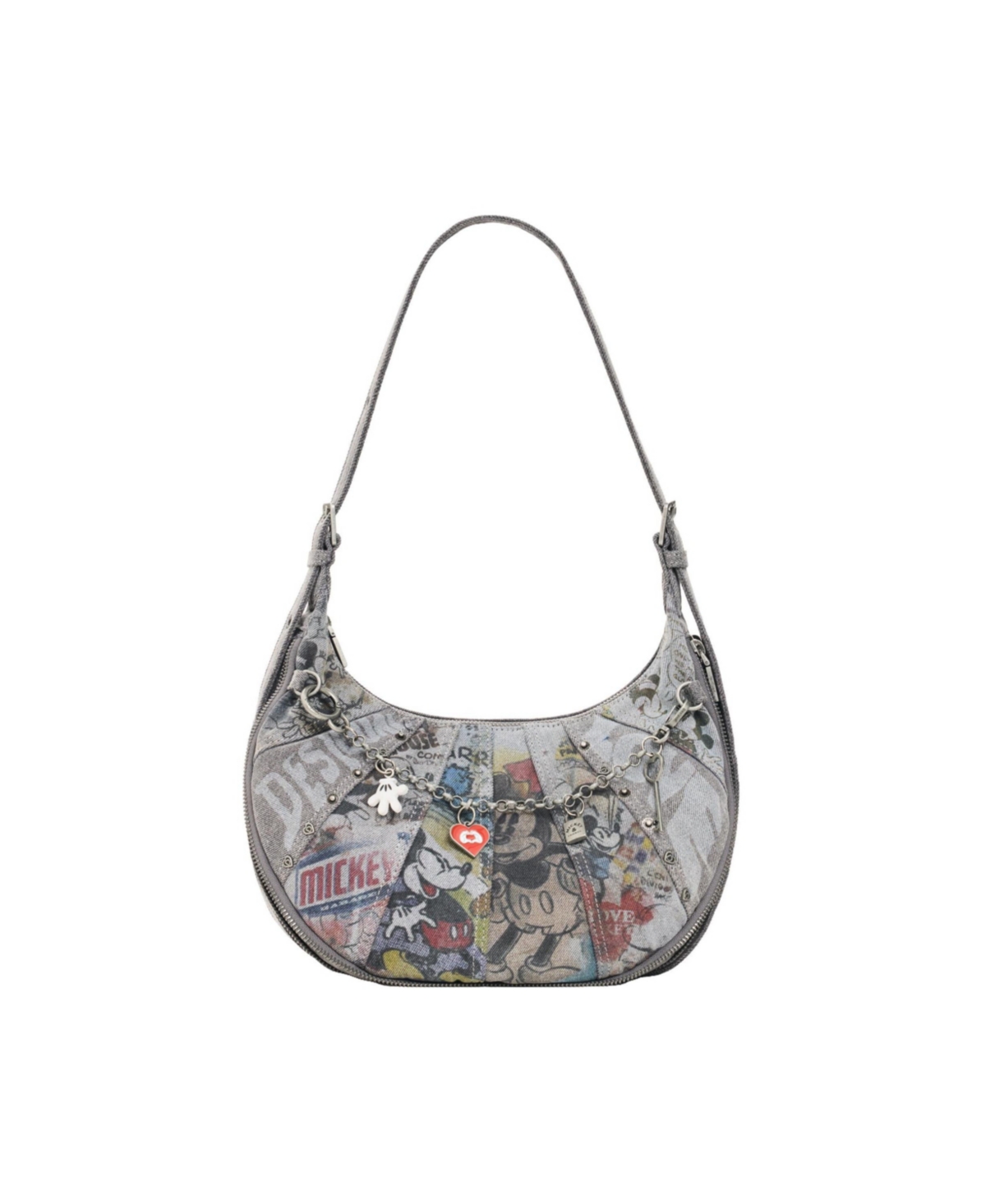 Click here for Desigual Womens Denim Bag Disney - Dark grey prices