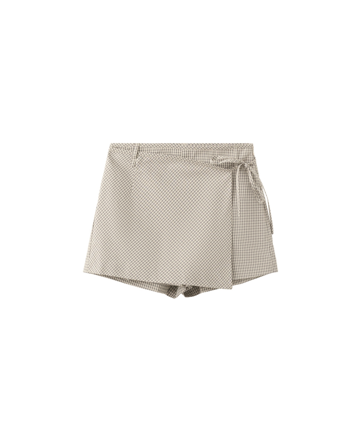 Click here for Mango Womens Plaid Tie-Waist Skort  2.68 Inseam -... prices
