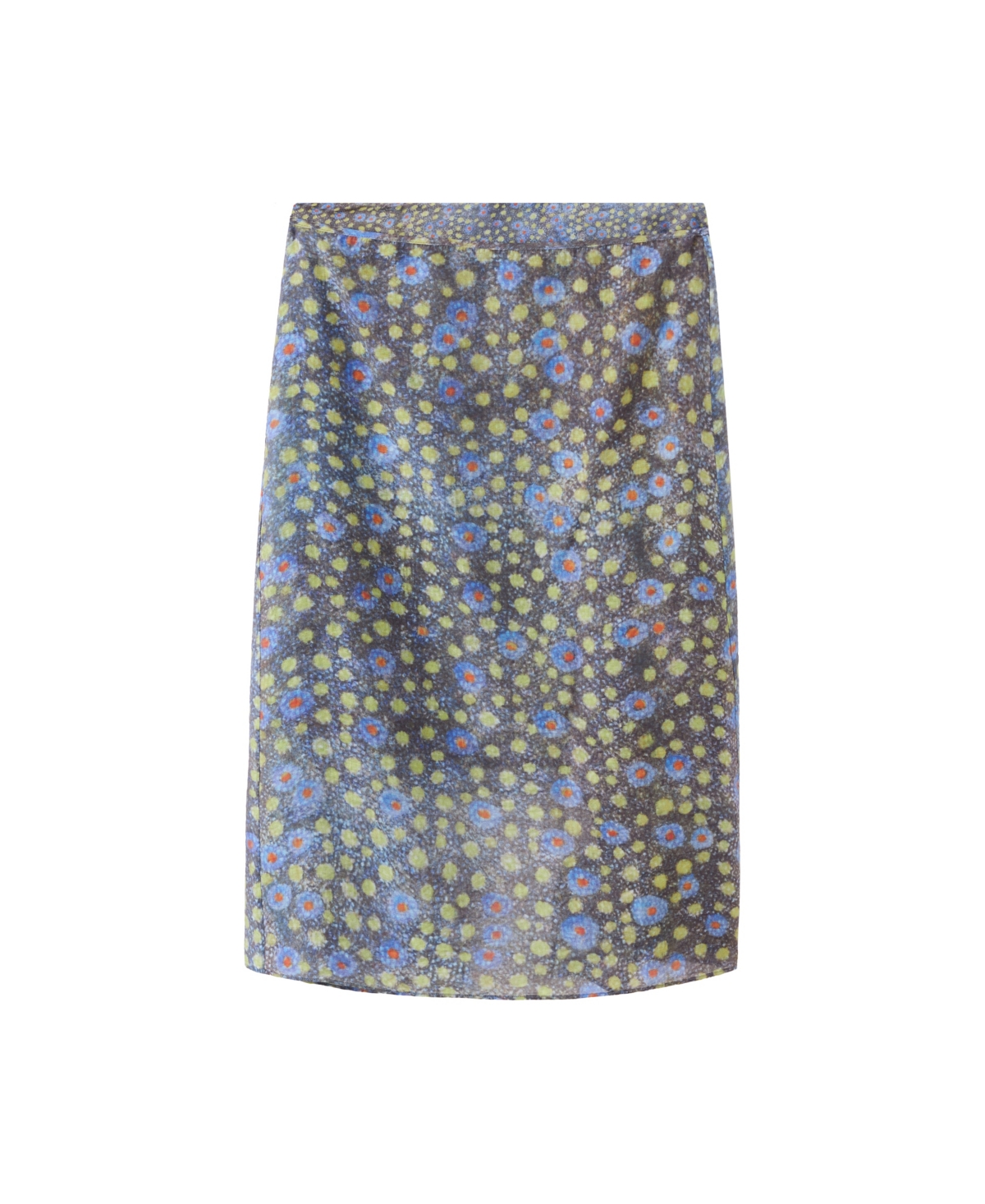 Click here for Mango Womens Floral-Print Midi Overlay Skirt - Bla... prices