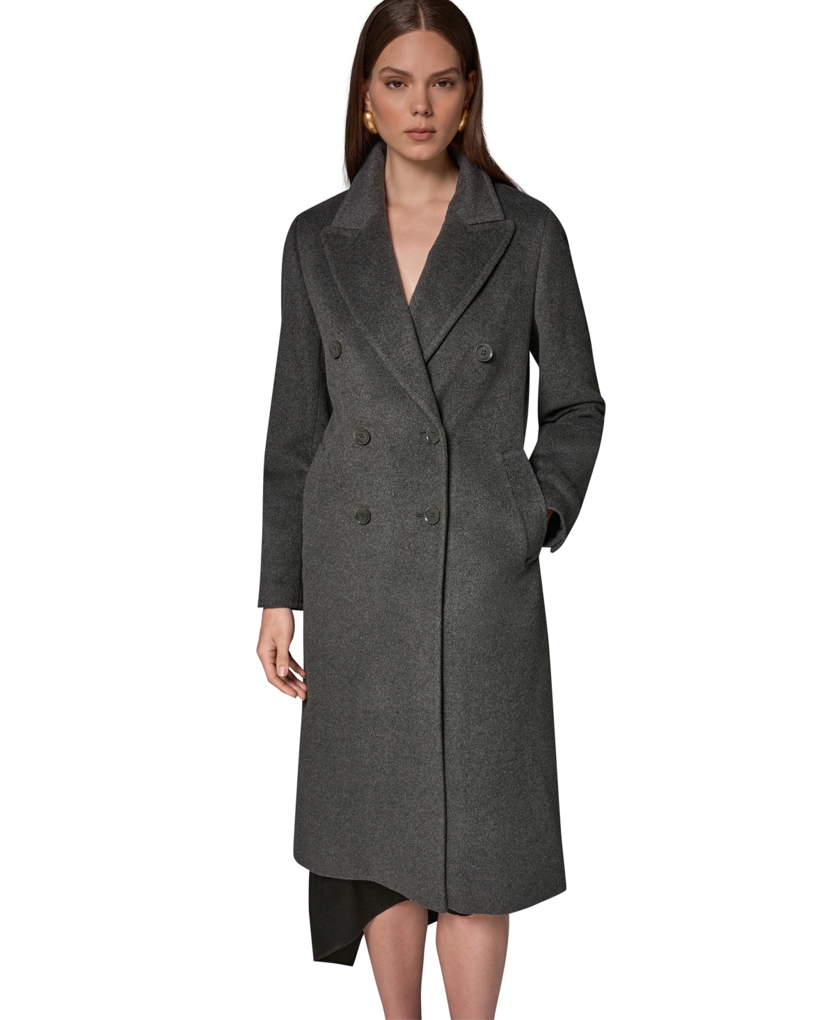 Click here for Donna Karan New York Womens Double Breasted Cashme... prices