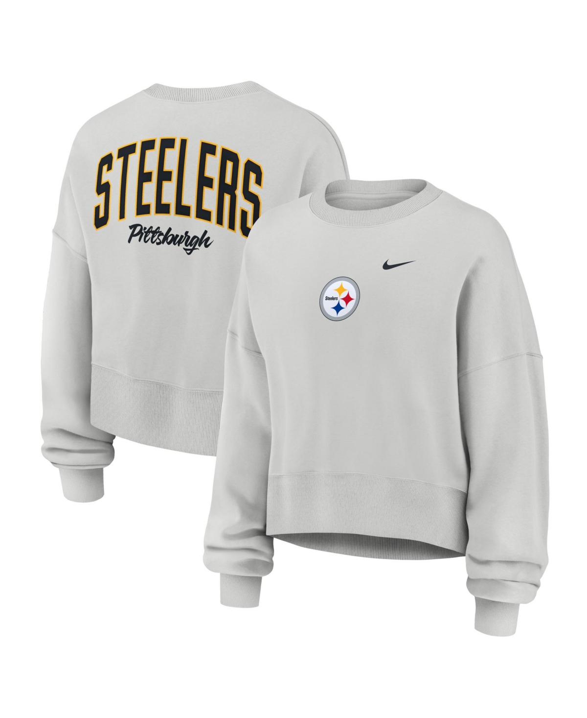 Click here for Nike Womens Gray Pittsburgh Steelers Oversized Pri... prices