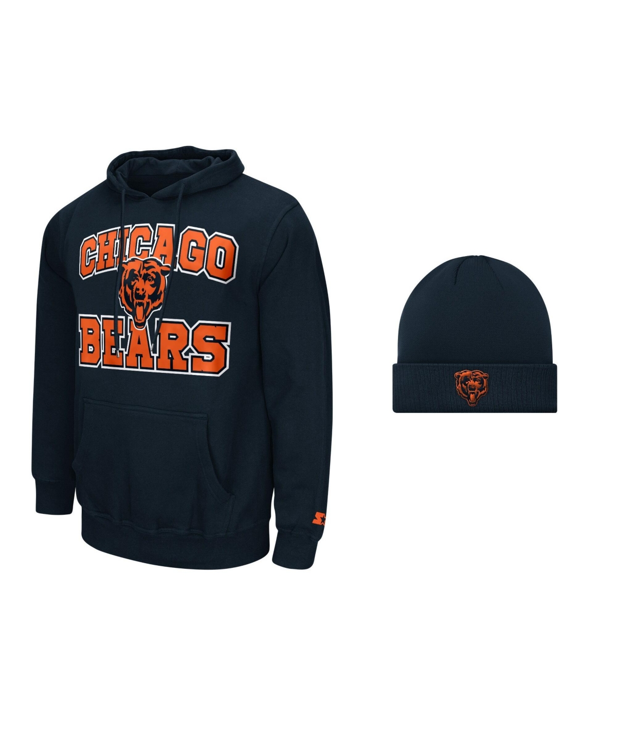 Click here for Starter Mens Navy Chicago Bears Hoodie and Cuffed... prices