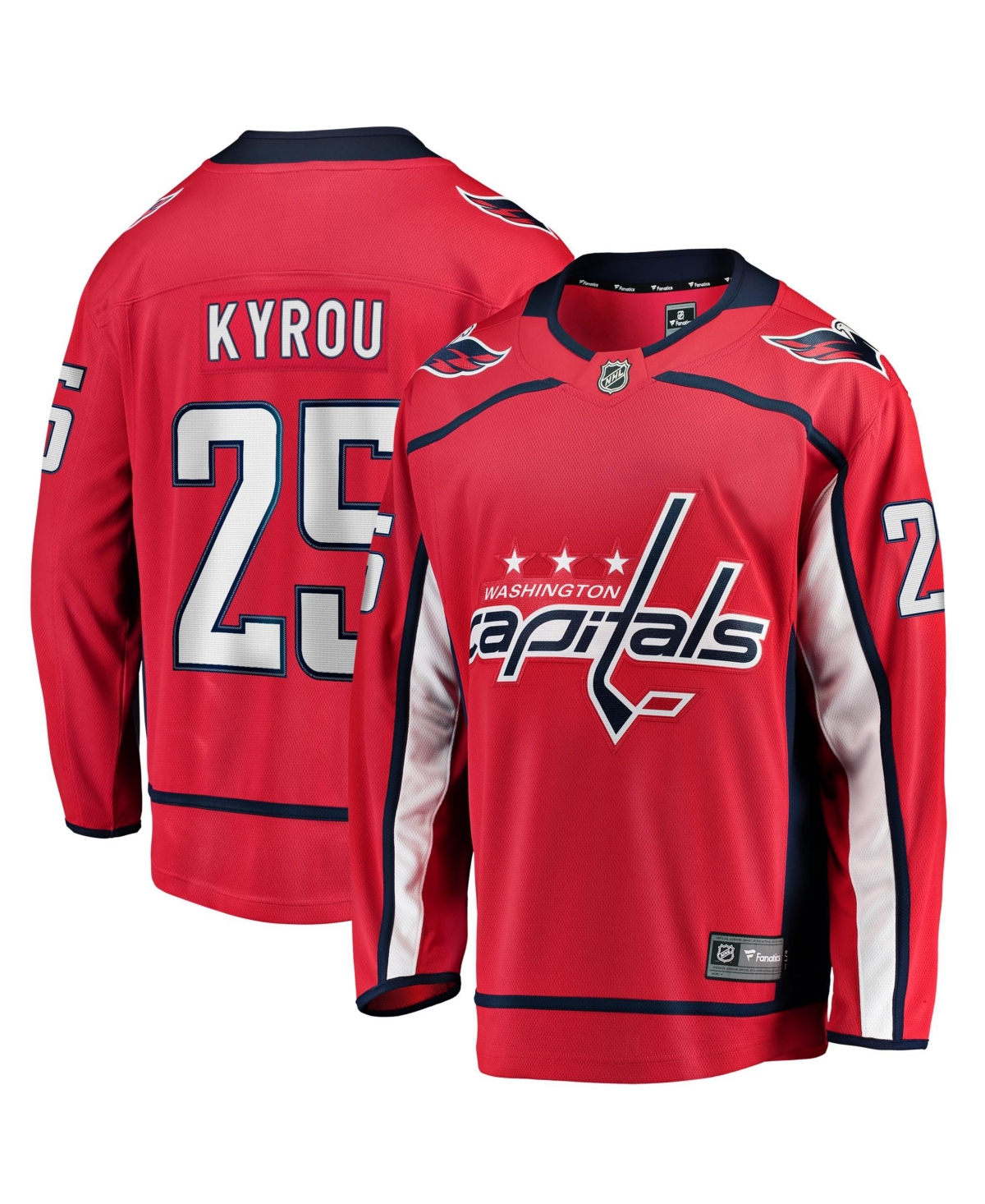 Click here for Fanatics Mens Jordan Kyrou Red Washington Capitals... prices