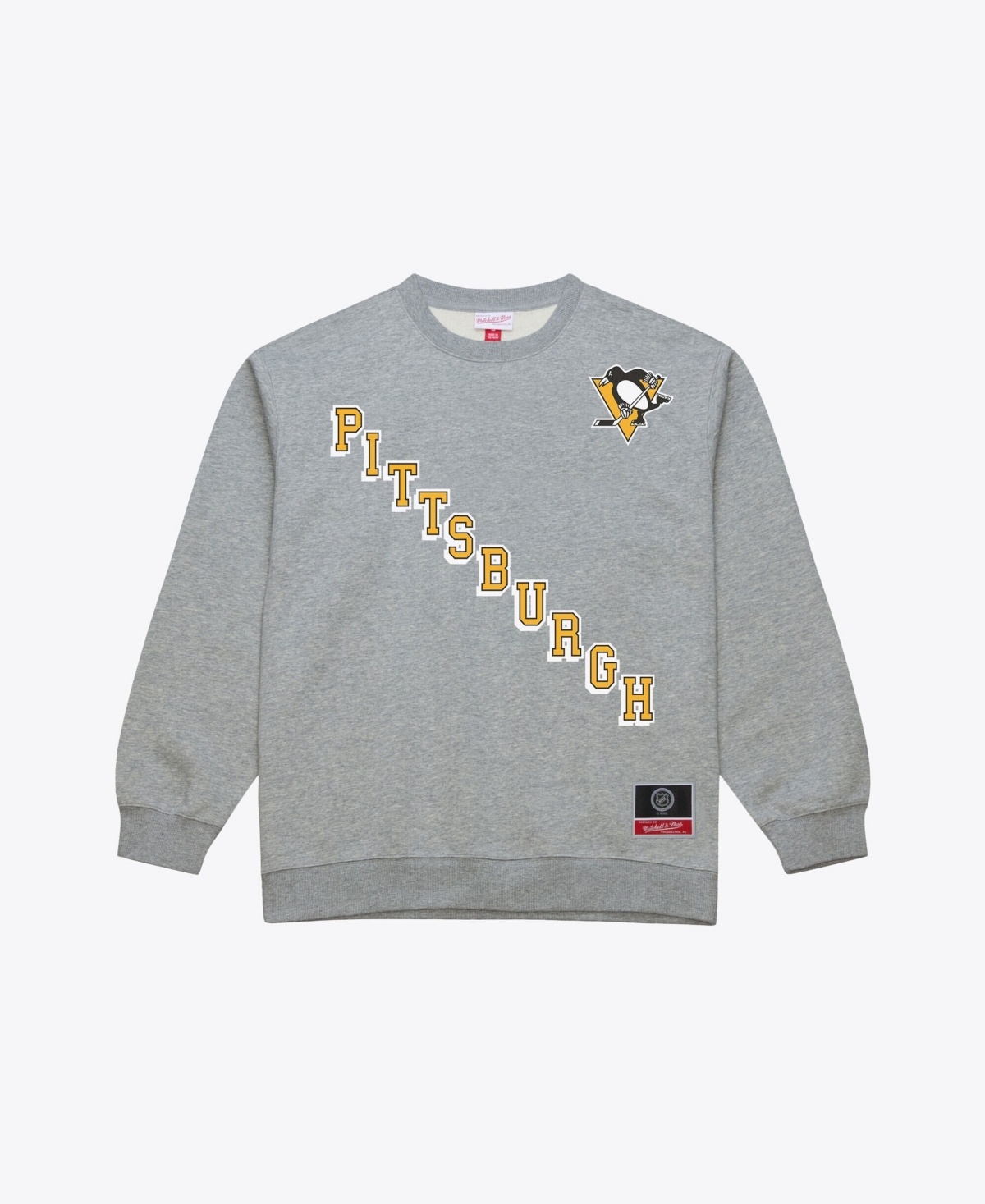 Click here for Mitchell & Ness Mens Heather Gray Pittsburgh Pengu... prices