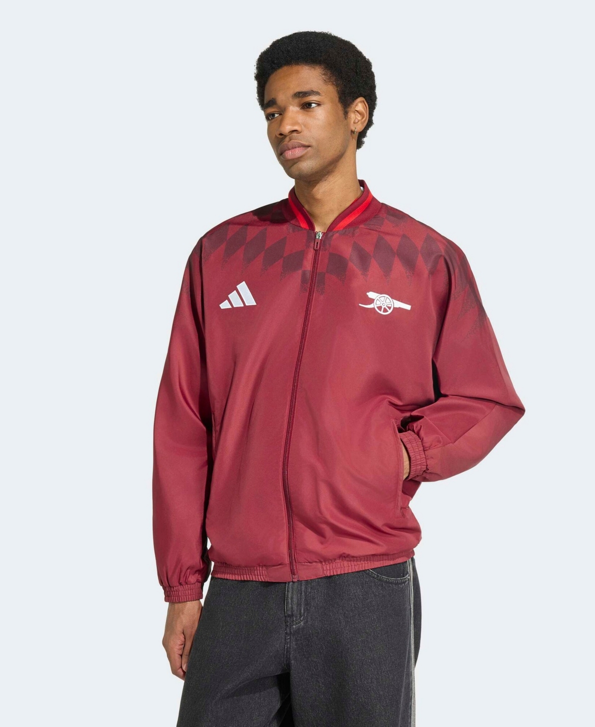 Click here for Adidas Mens Maroon Arsenal Stadium Culture Wear Fu... prices