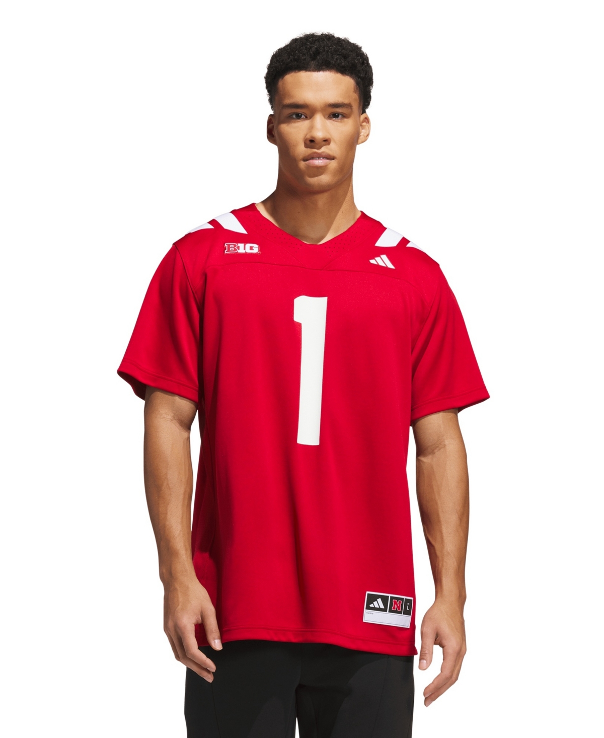 Click here for Adidas Mens #1 Scarlet Nebraska Huskers Home Premi... prices