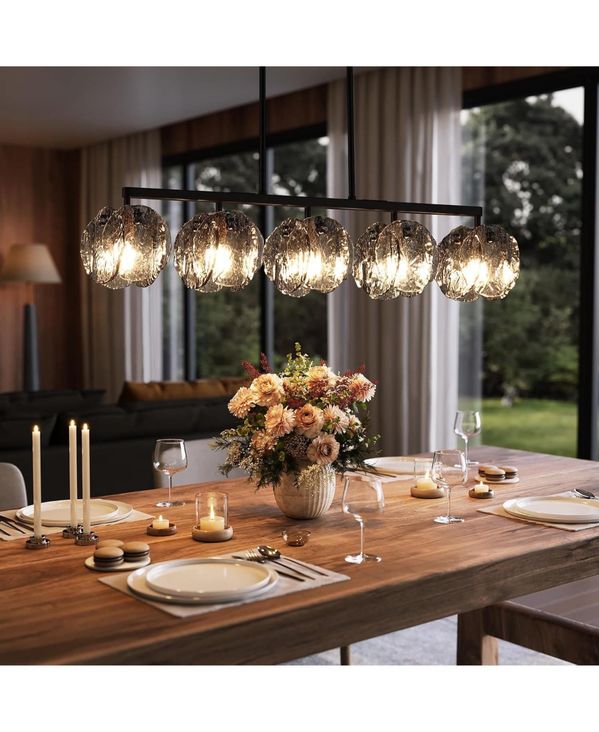 Click here for Tribesigns 5-Light Dining Room Light Fixture  Luxu... prices