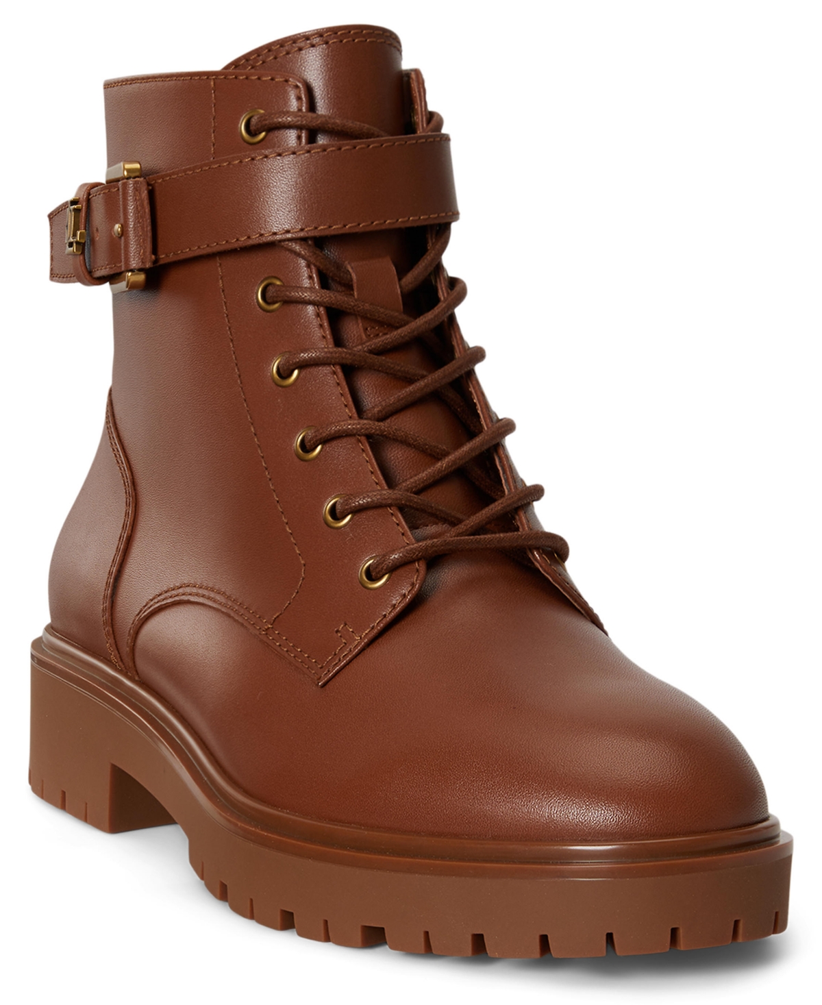 Click here for Lauren Ralph Lauren Womens Allyson Logo Lace-Up Bo... prices