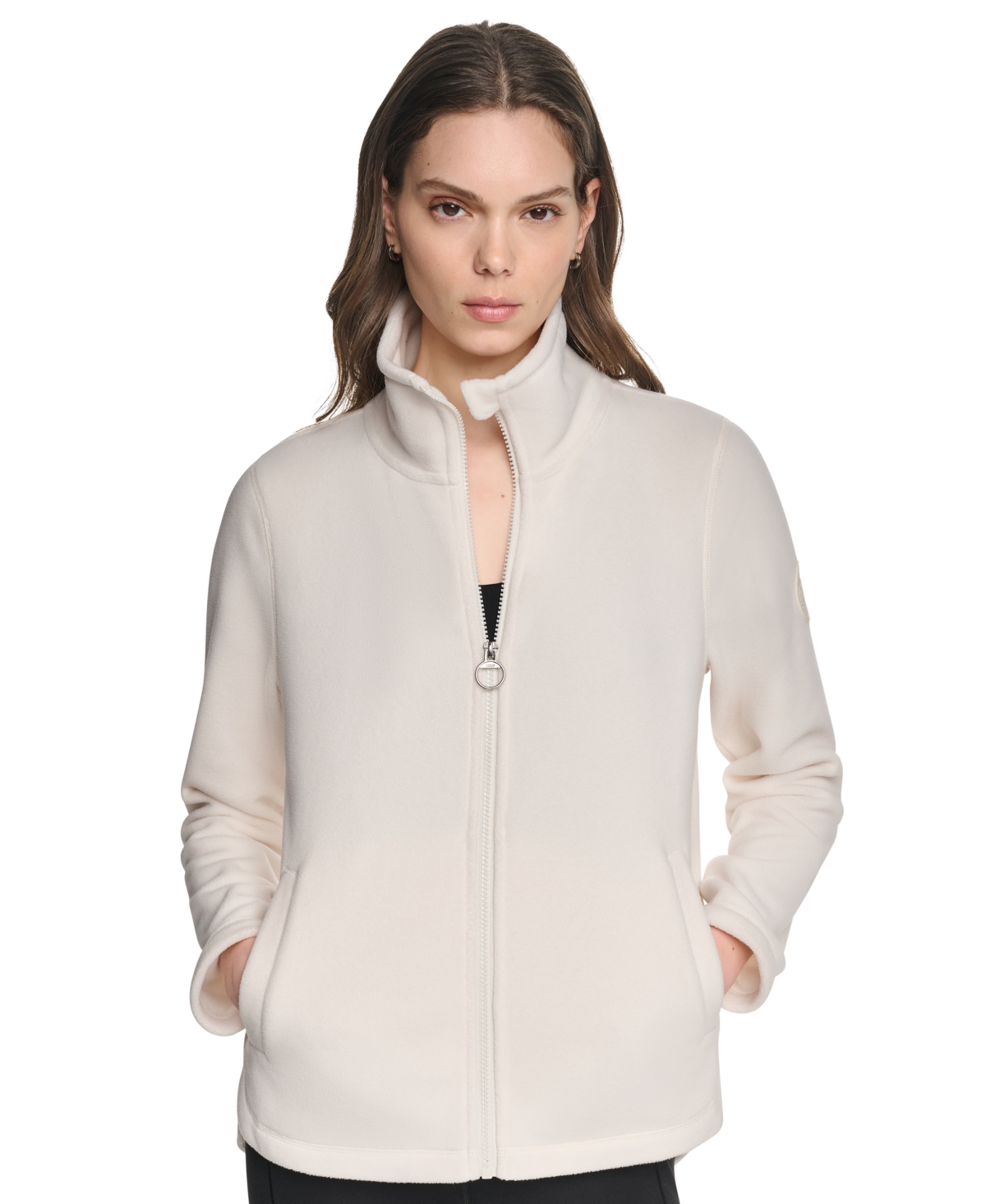 Click here for Dkny Sport Womens Collared Zipper-Front Jacket - E... prices