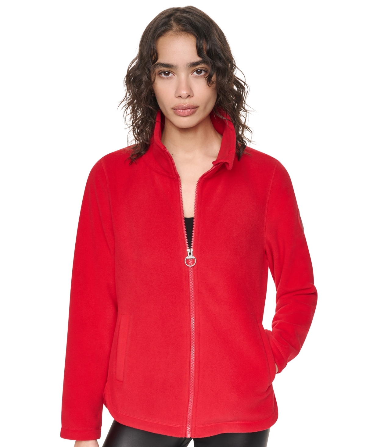 Click here for Dkny Sport Womens Collared Zipper-Front Jacket - C... prices