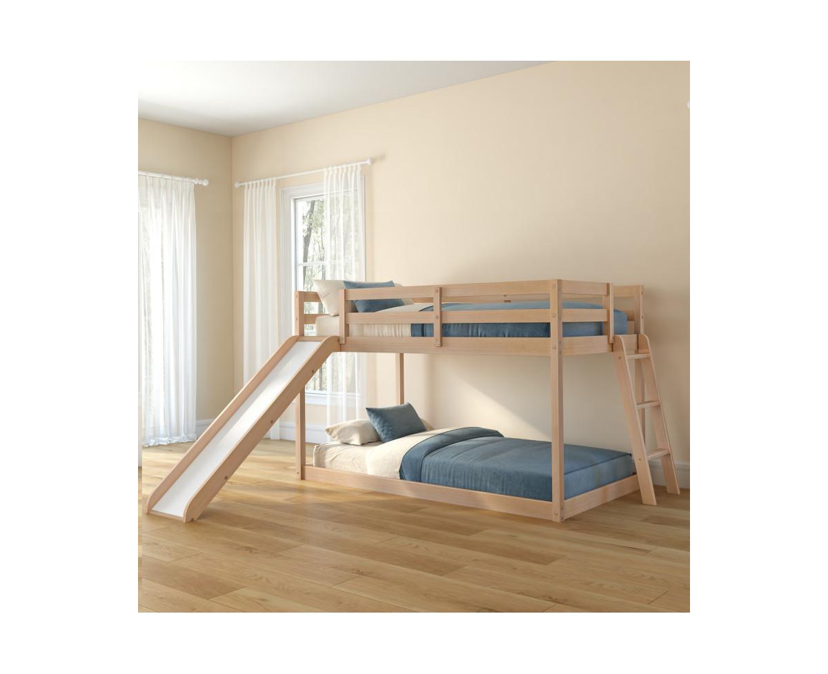 Click here for Grain & Grove Bear Plywood Twin/Twin Low Bunk With... prices