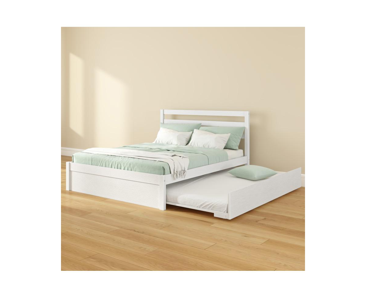 Click here for Grain & Grove Bear Full Single Bed With Trundle  B... prices