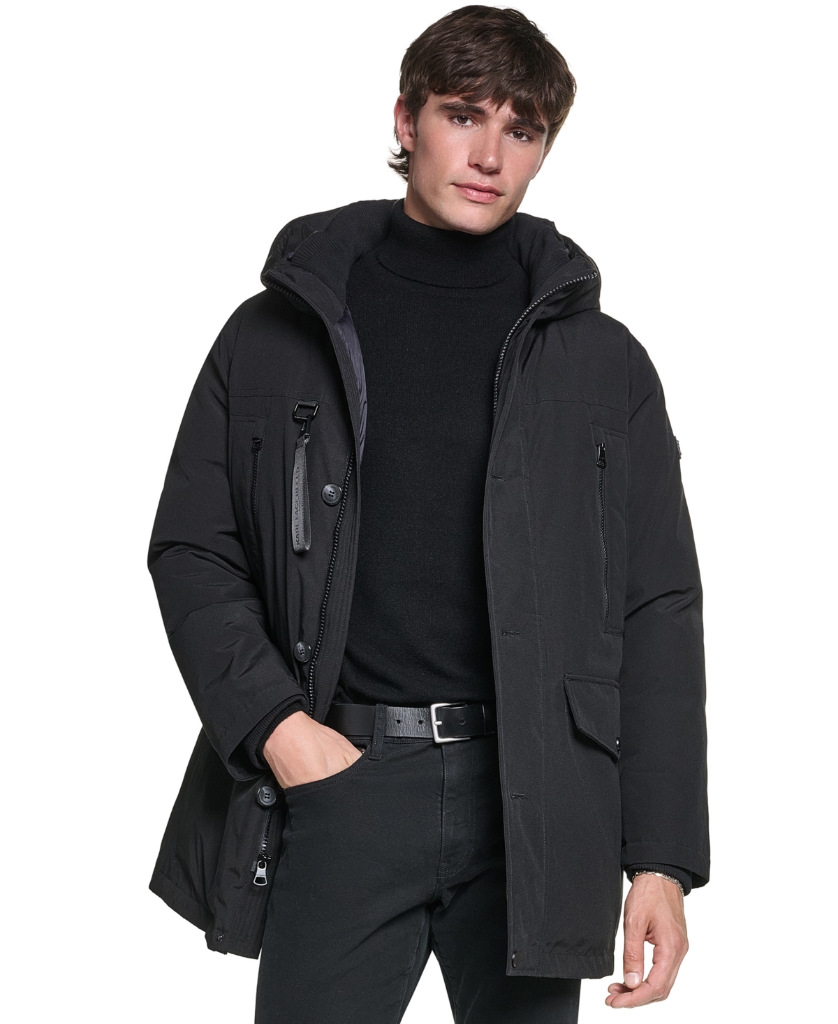 Click here for Karl Lagerfeld Paris Mens Signature Parka Jacket -... prices