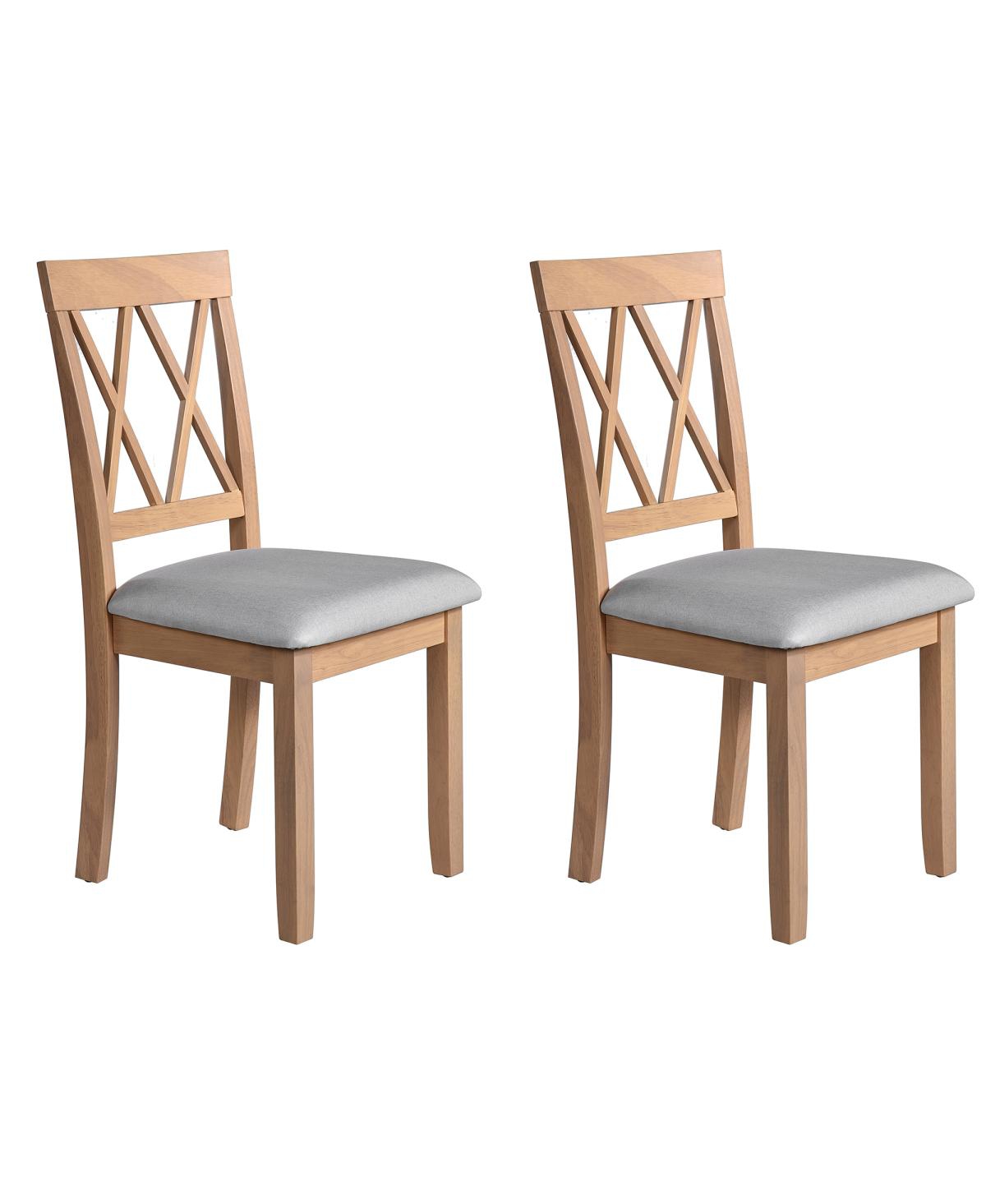 Click here for Streamdale Furniture Set of 2 Upholstered Dining C... prices