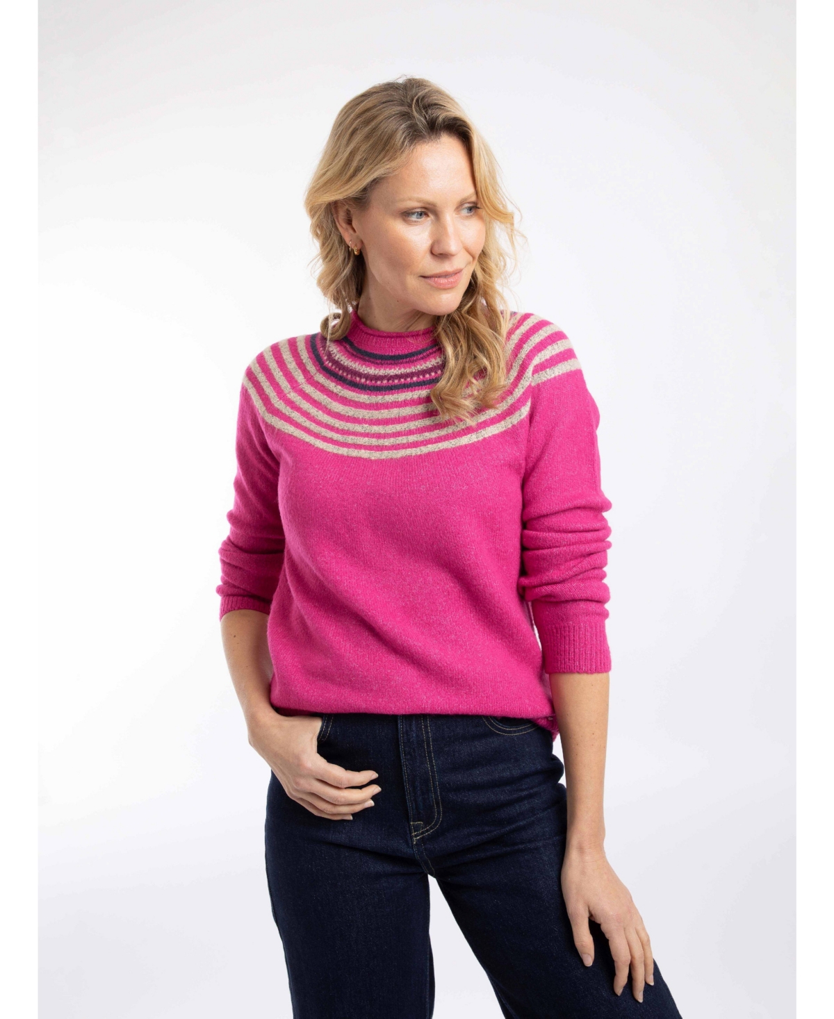 Click here for Weird Fish Womens Sinatra Patterned Knit Jumper -... prices