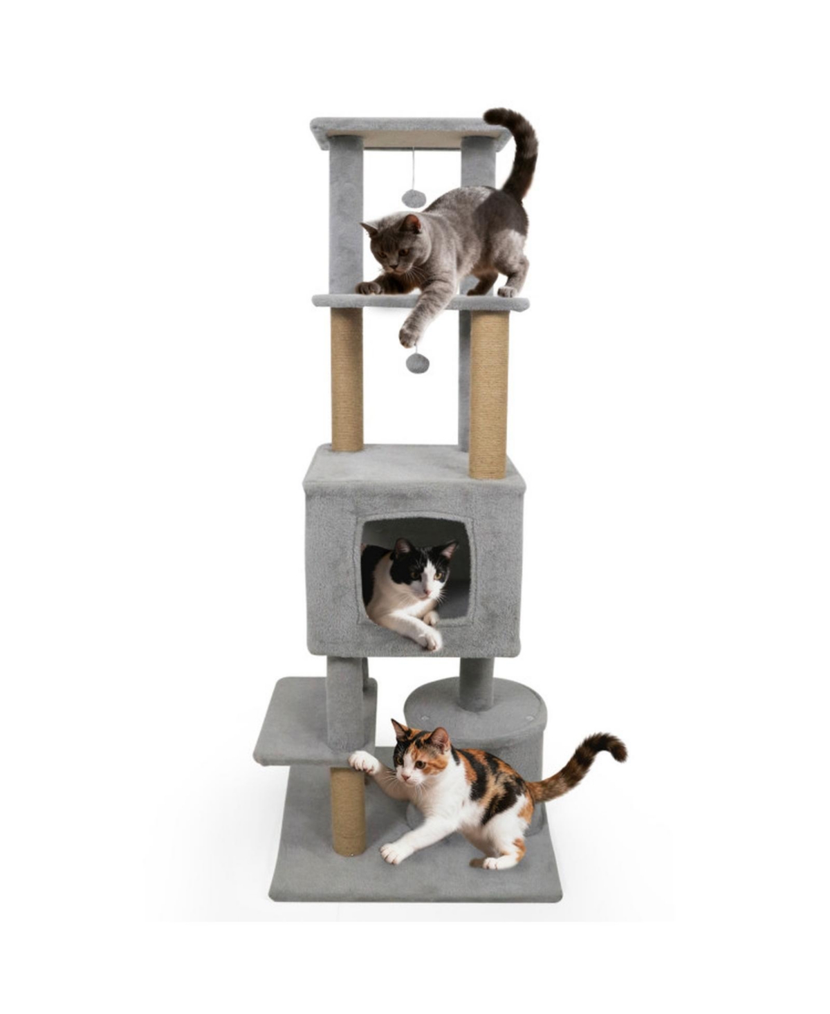 Click here for Hongge Five-Tier 64 Inch Cat Tree with Two Extra L... prices