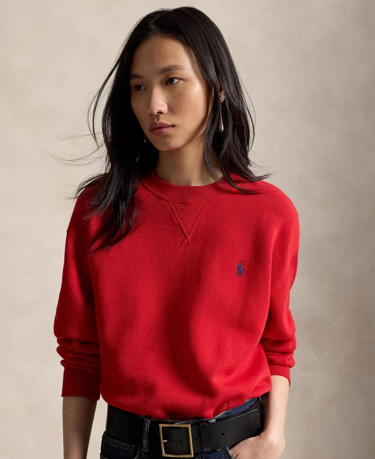 Click here for Polo Ralph Lauren Womens Lightweight Fleece Crew N... prices