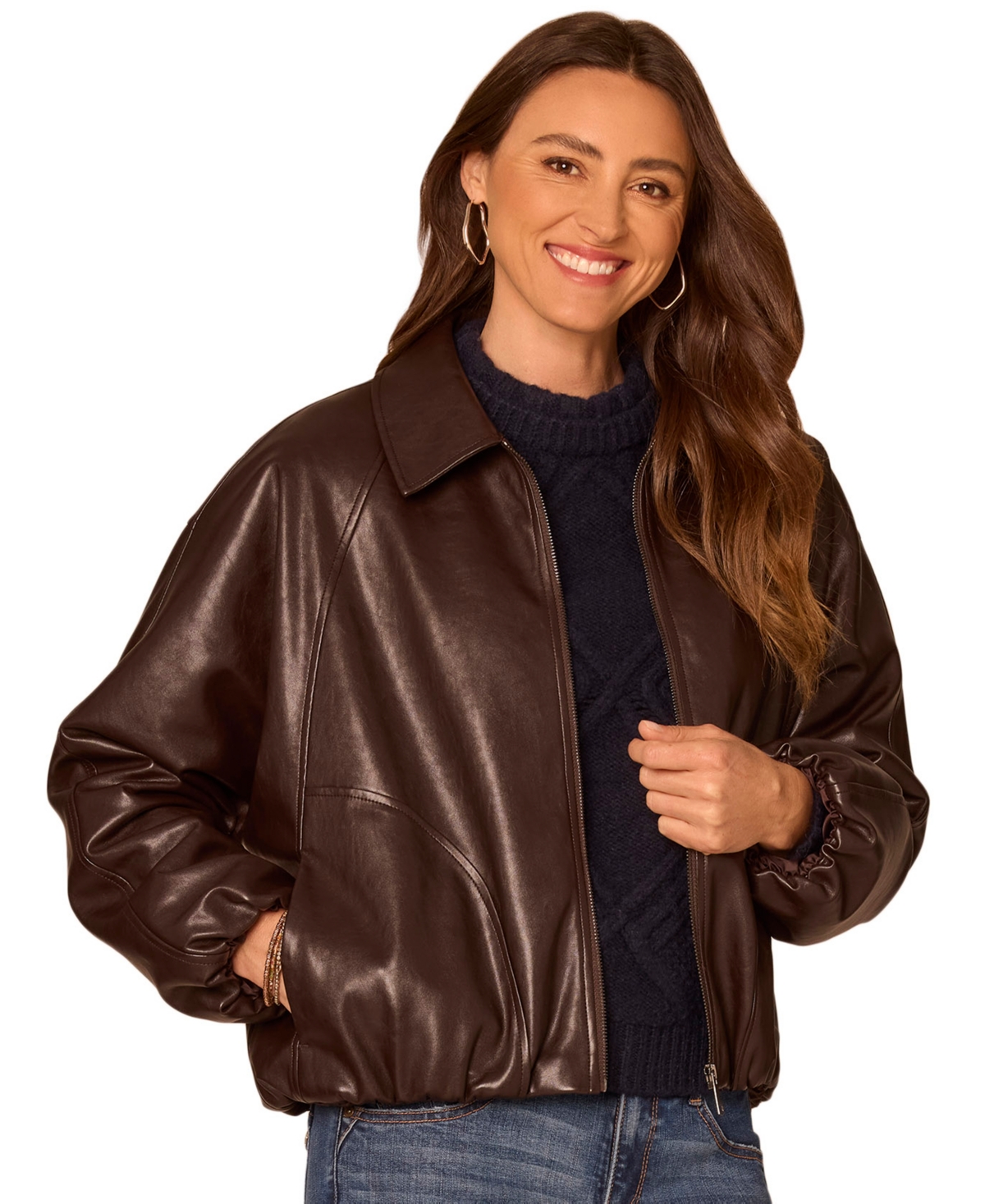 Click here for Democracy Petite Raglan Sleeve Bomber Jacket - Cho... prices