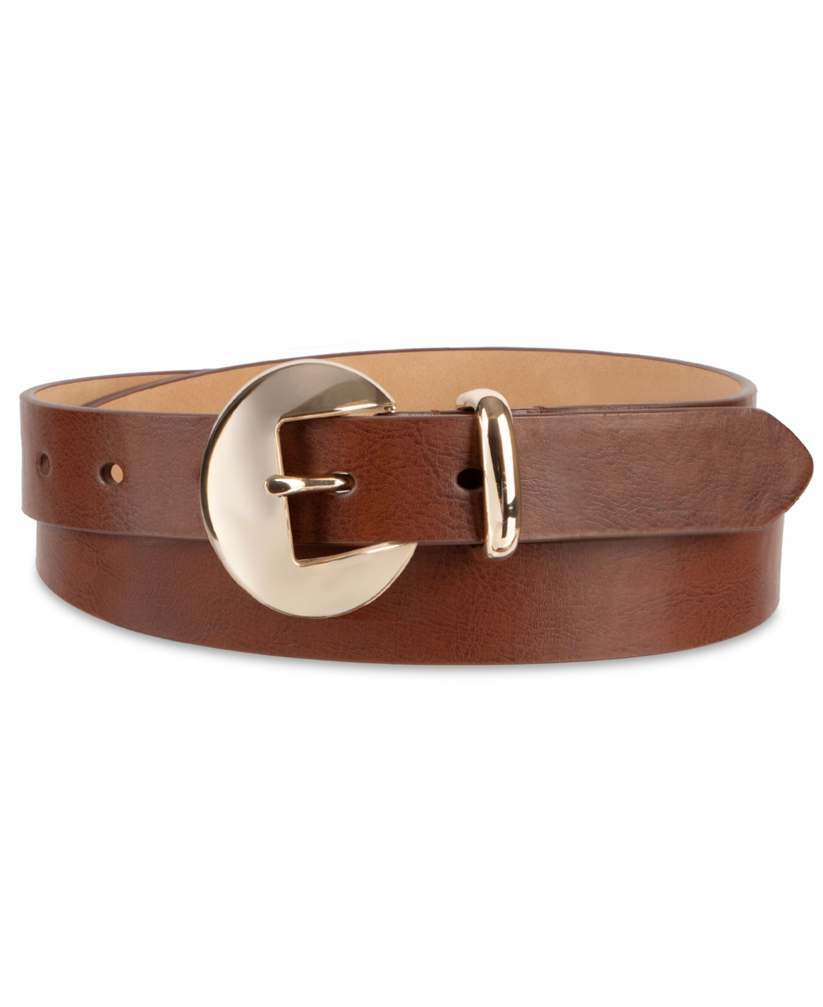 Click here for Calvin Klein Orb Buckle and Metal Keeper Leather B... prices