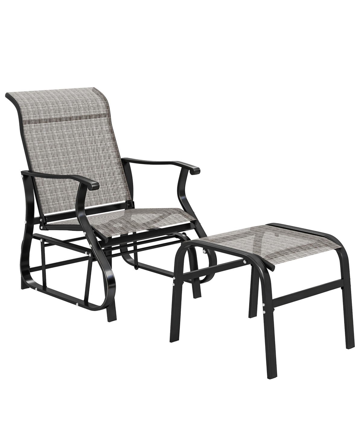 Click here for Outsunny Outdoor Glider with Ottoman  High Back Pa... prices