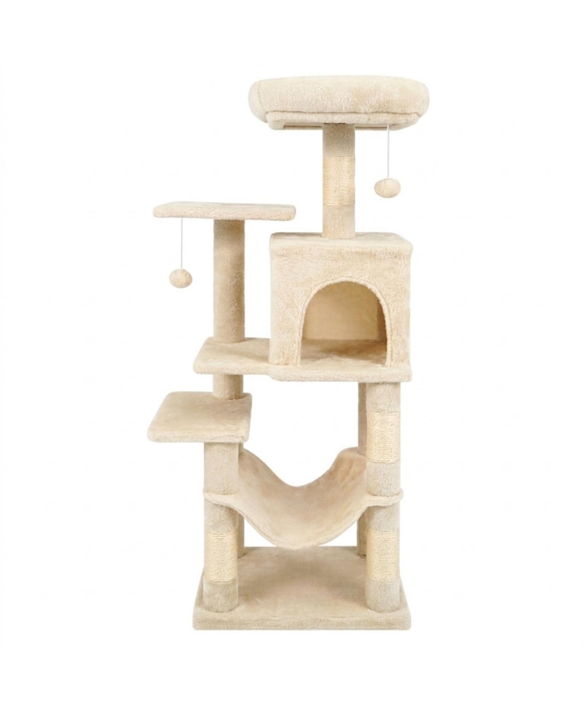 Click here for Hongge 44 Inch Multi-Level Cat Tower with Roomy 2-... prices