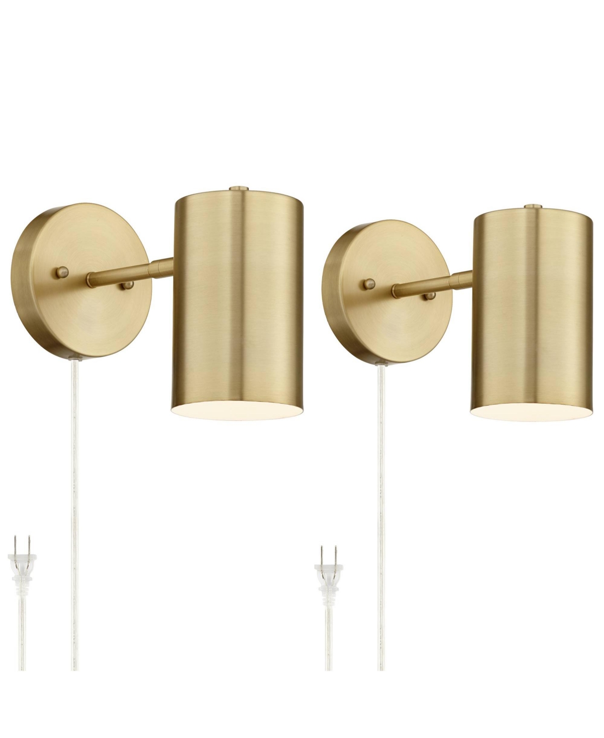 Click here for 360 Lighting Carla Modern Wall Lamps Set of 2 Poli... prices