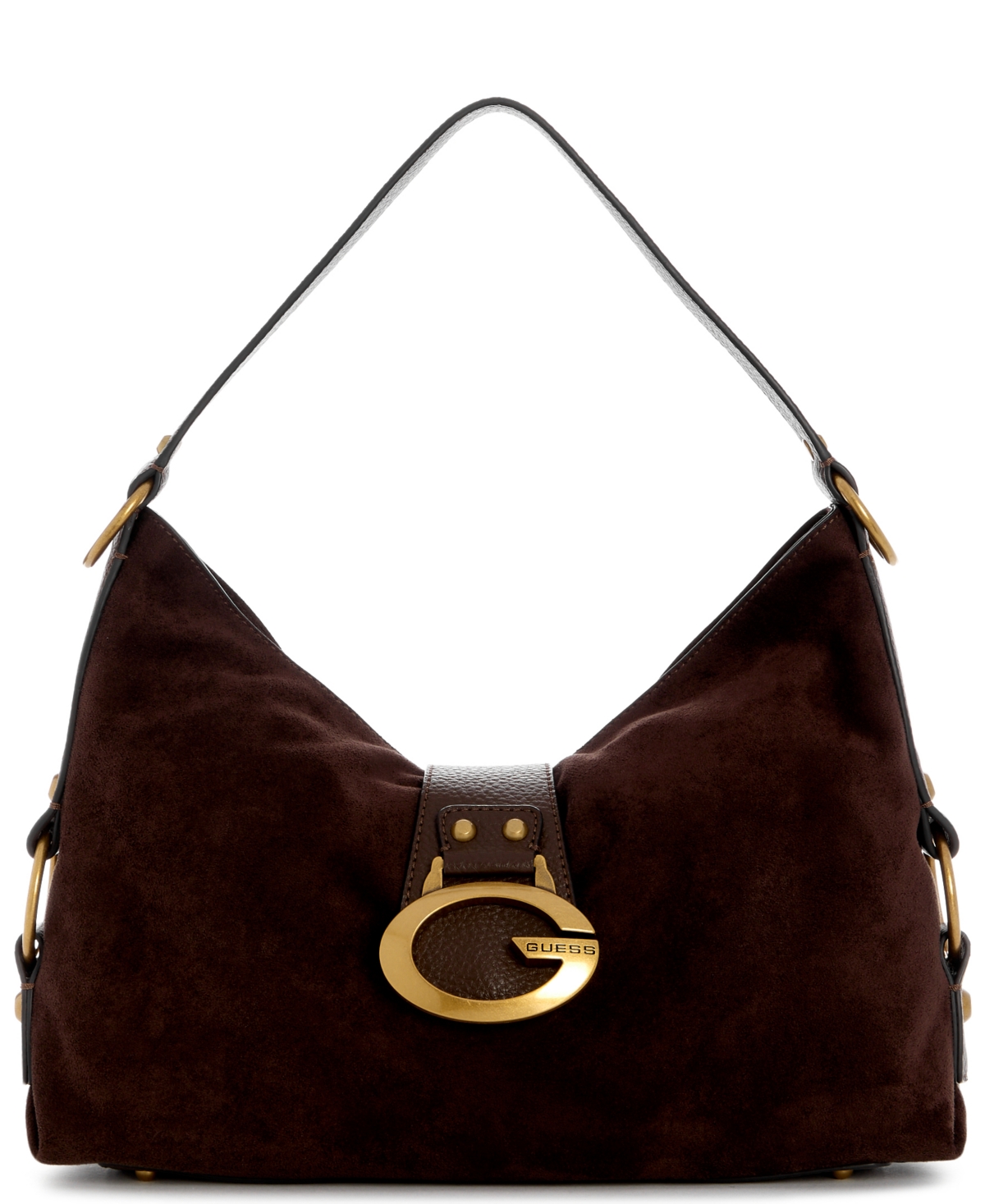 Click here for Guess Camden Large Shoulder Handbag - Espresso prices