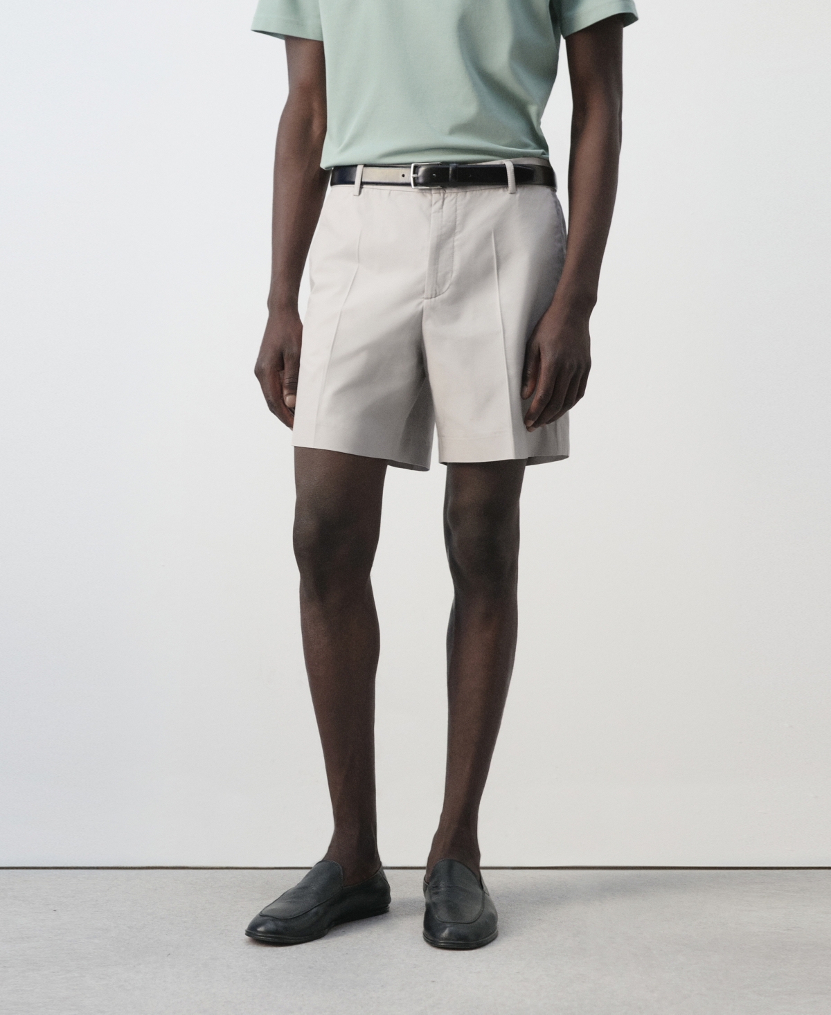 Click here for Mango Mens Slim-Fit Cotton-Lyocell 6.69 Bermuda Sh... prices